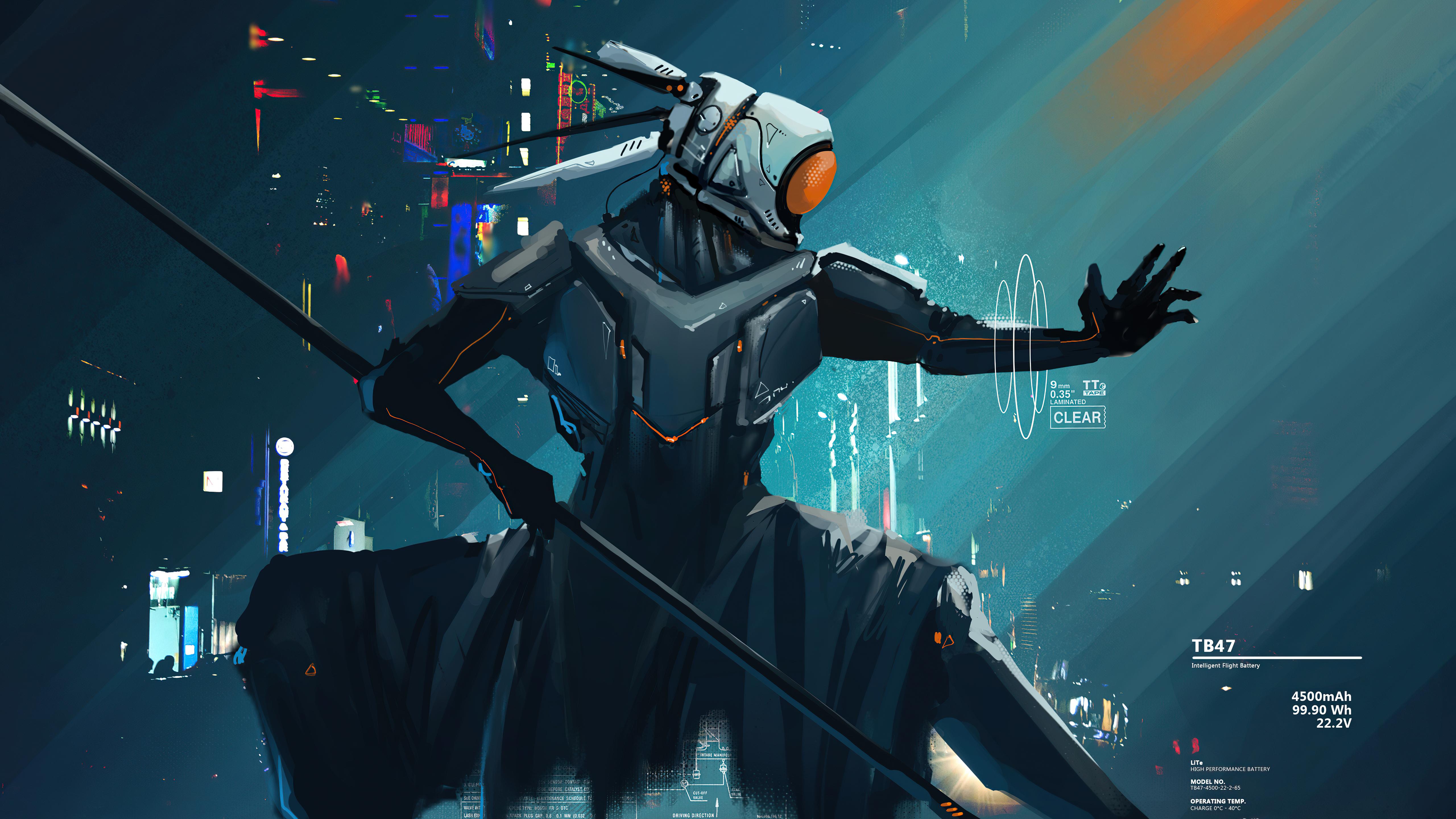 Cyberpunk Robot Wallpapers - Top Free Cyberpunk Robot Backgrounds ...