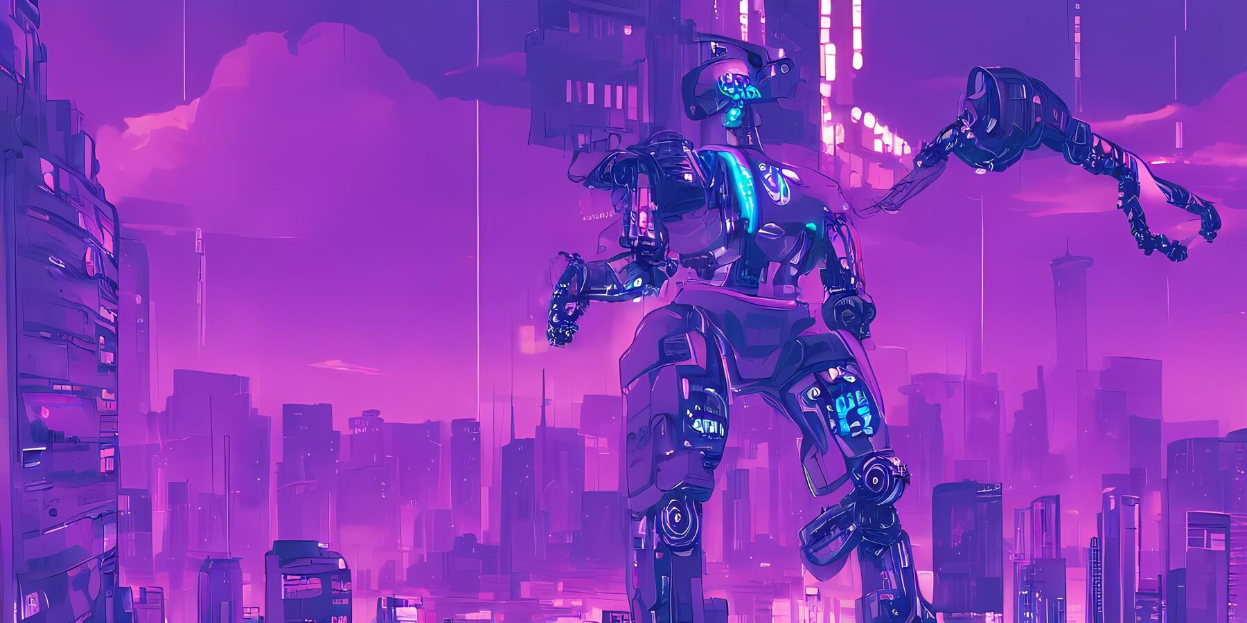 Cyberpunk Robot Wallpapers - Top Free Cyberpunk Robot Backgrounds ...