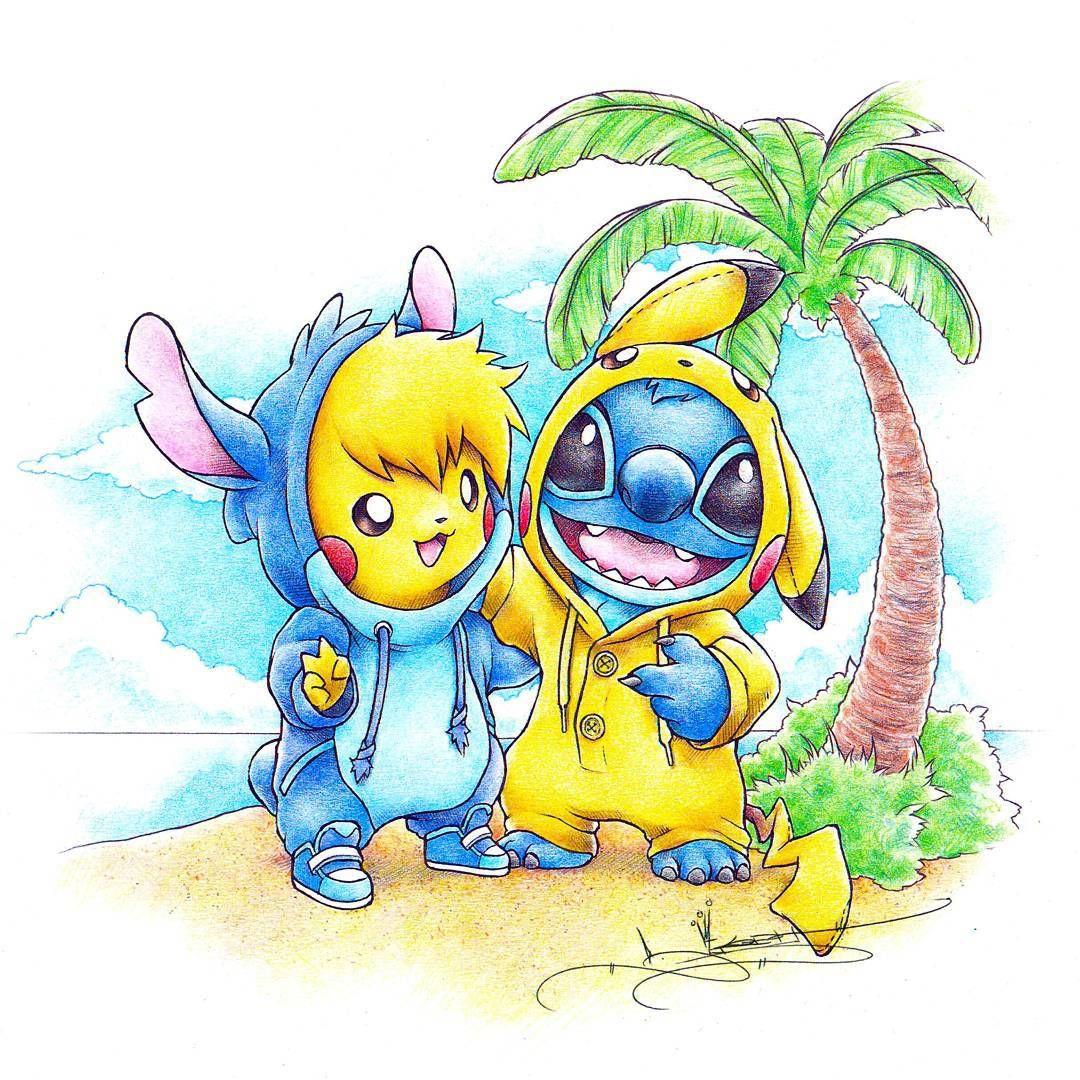 Pikachu and Stitch Wallpapers - Top Free Pikachu and Stitch Backgrounds ...