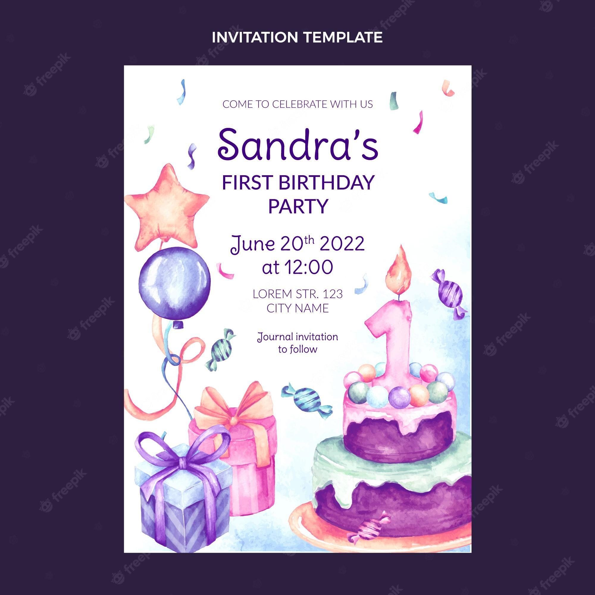 Birthday Invitation Card Wallpapers - Top Free Birthday Invitation Card ...