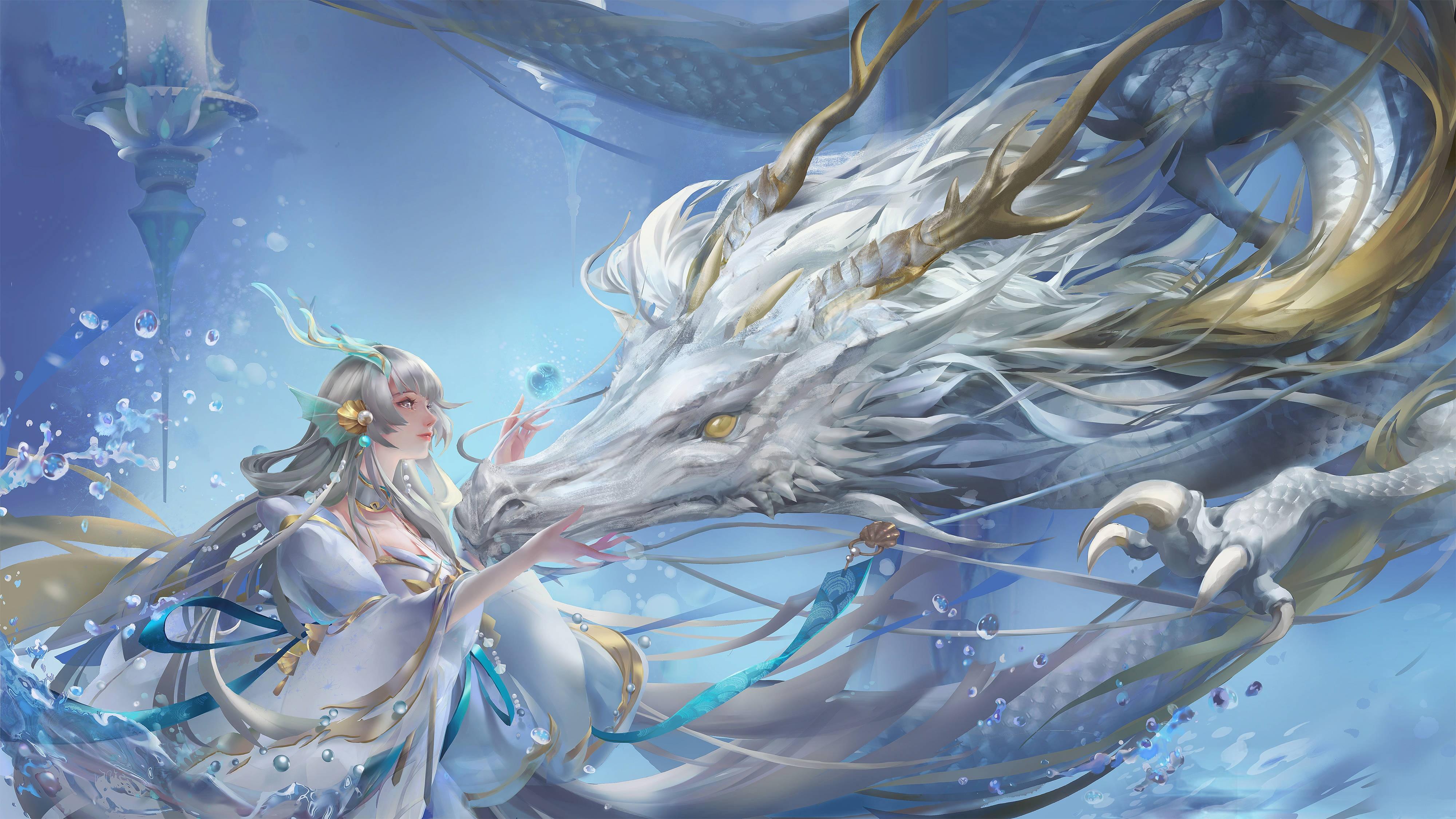 White Chinese Dragon Wallpapers - Top Free White Chinese Dragon ...