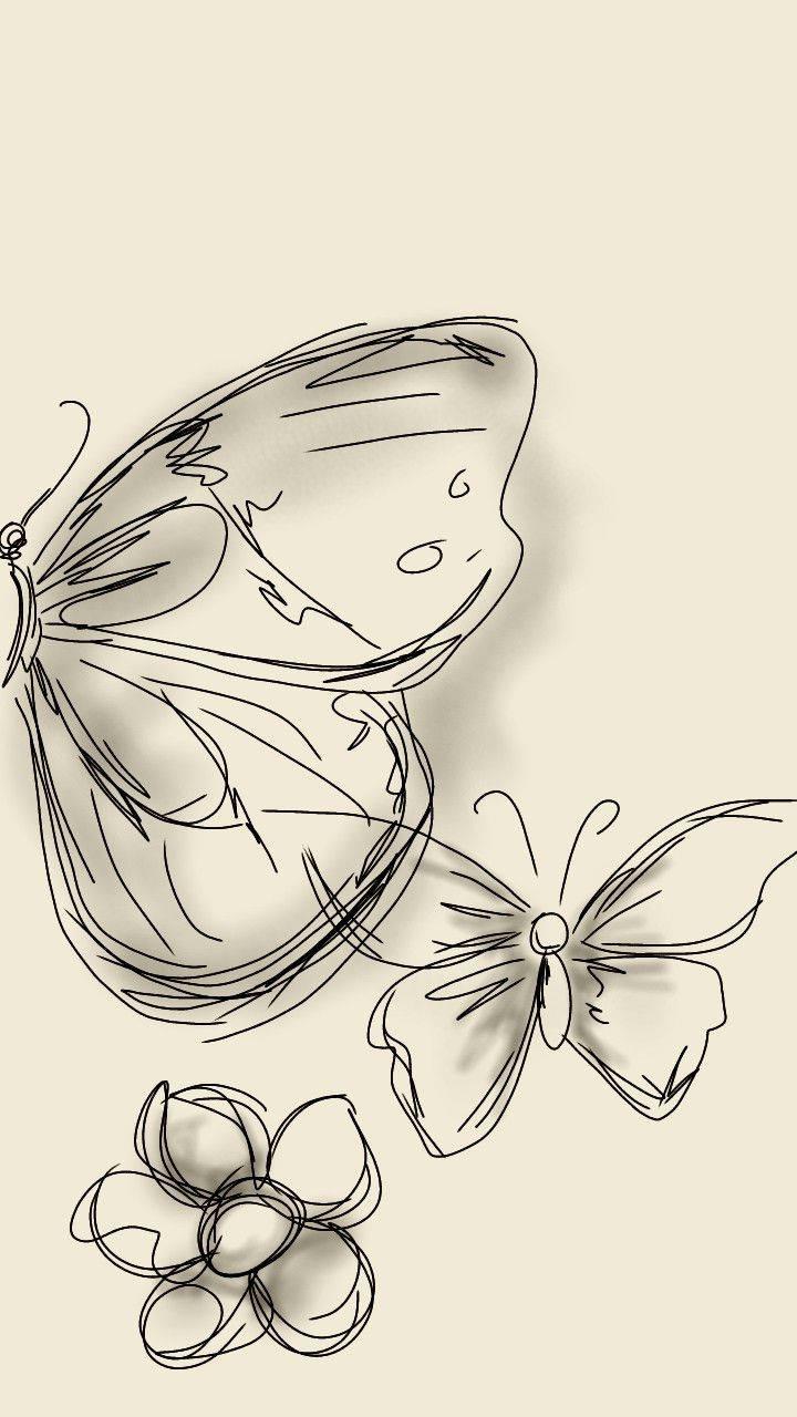 Butterfly Drawing Wallpapers - Top Free Butterfly Drawing Backgrounds ...