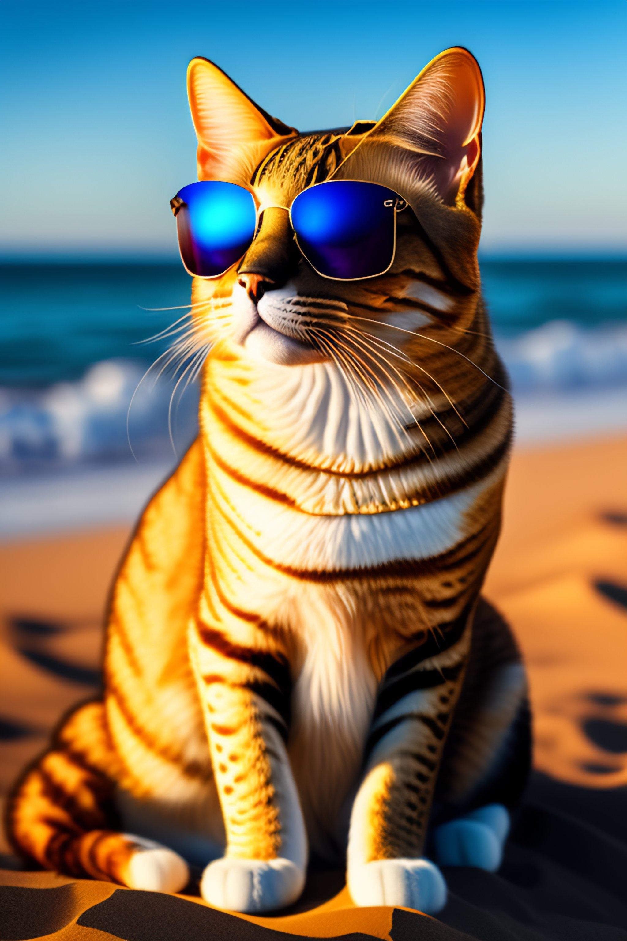 Cat On Beach Wallpapers - Top Free Cat On Beach Backgrounds ...