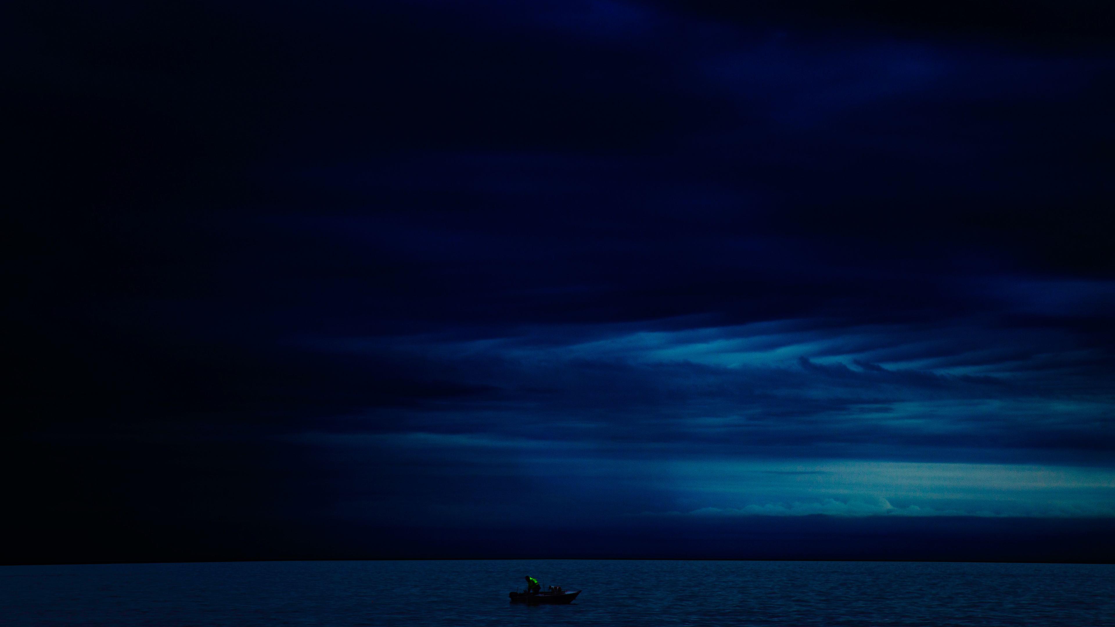 Blue Night Ocean Wallpapers - Top Free Blue Night Ocean Backgrounds ...