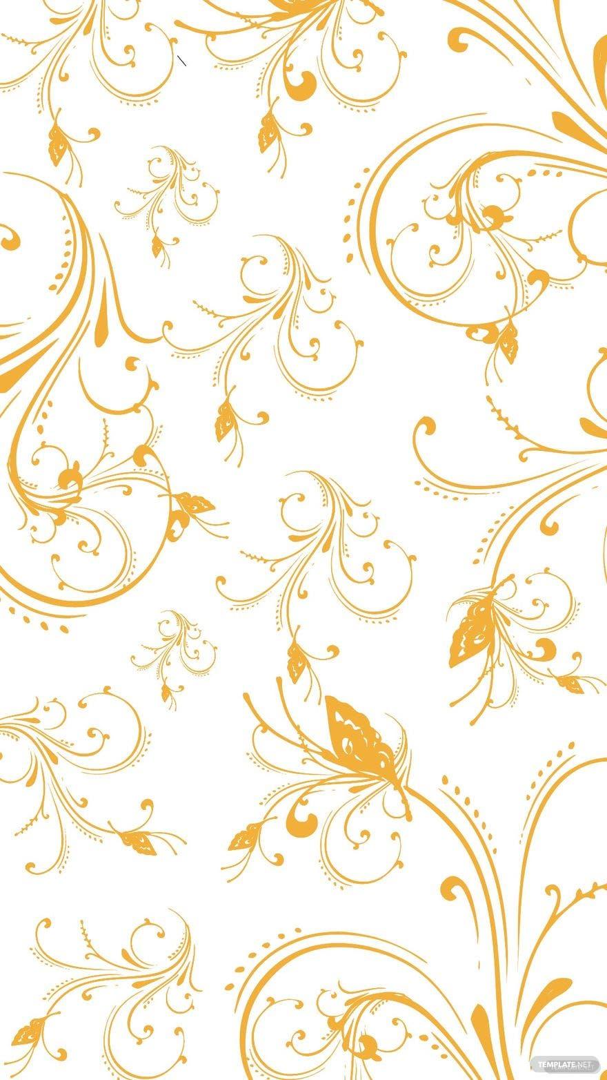 Golden Floral Wallpapers - Top Free Golden Floral Backgrounds ...