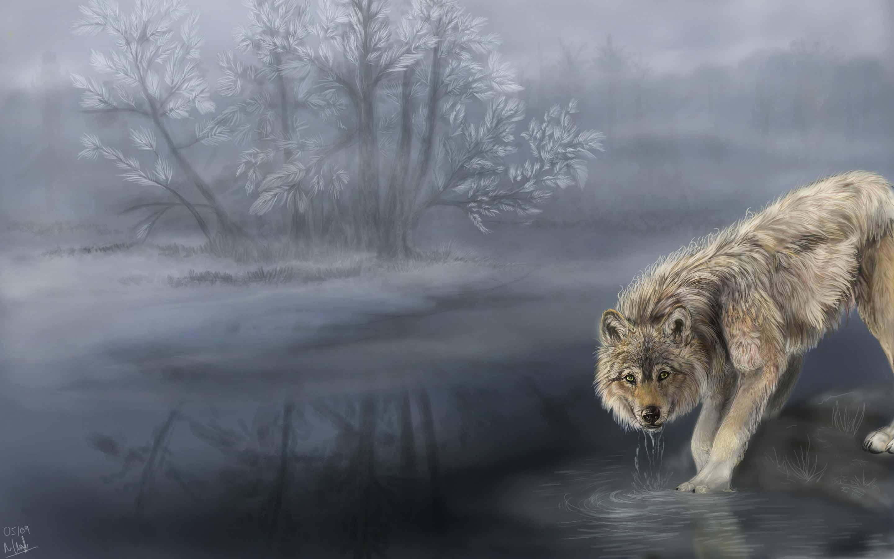 Cool Water Wolf Wallpapers - Top Free Cool Water Wolf Backgrounds ...