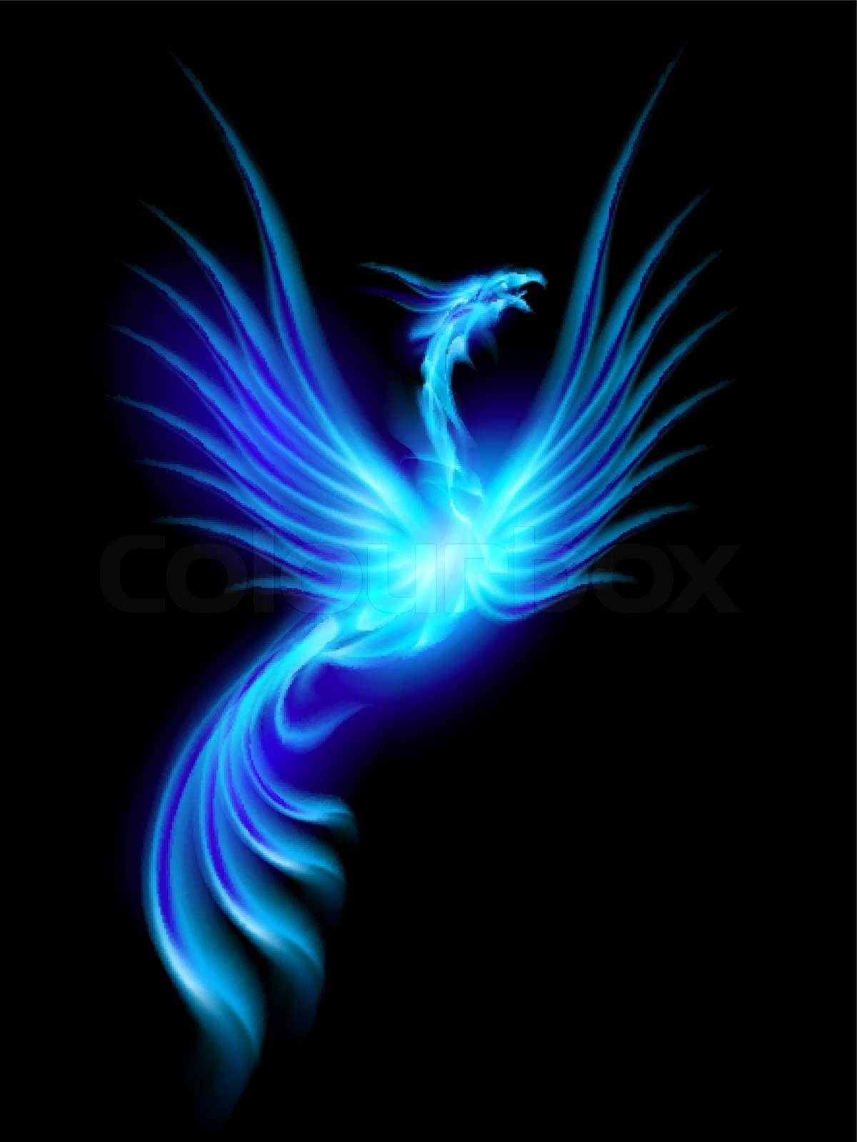 Blue Fire Phoenix Wallpapers - Top Free Blue Fire Phoenix Backgrounds ...