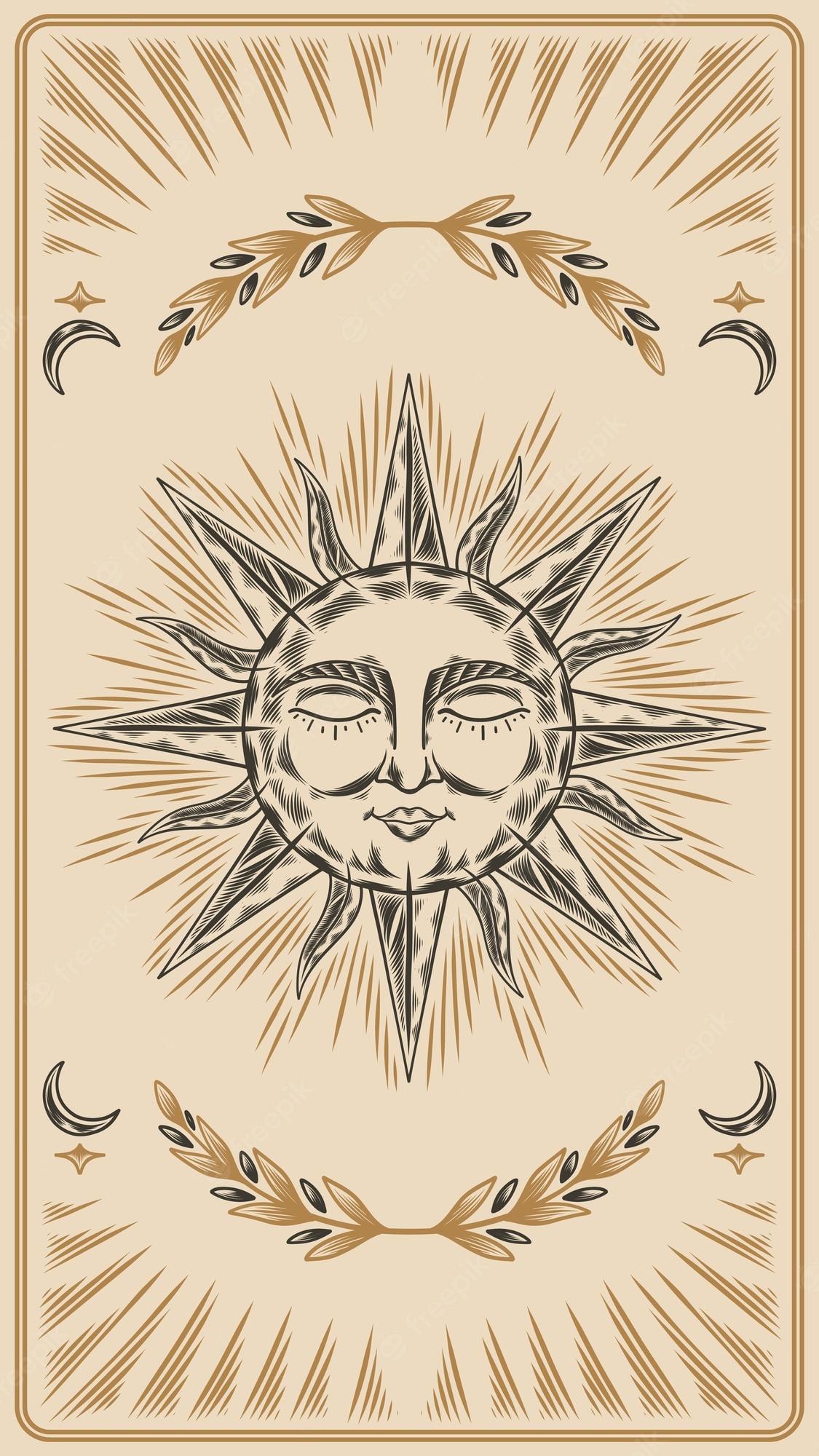 The Sun Tarot Card Wallpapers - Top Free The Sun Tarot Card Backgrounds ...