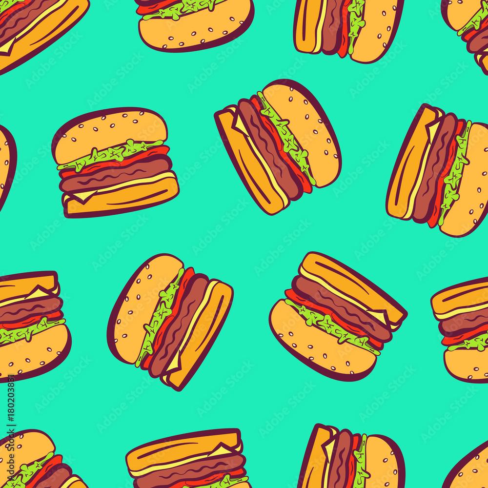 Cartoon Hamburger Wallpapers - Top Free Cartoon Hamburger Backgrounds ...