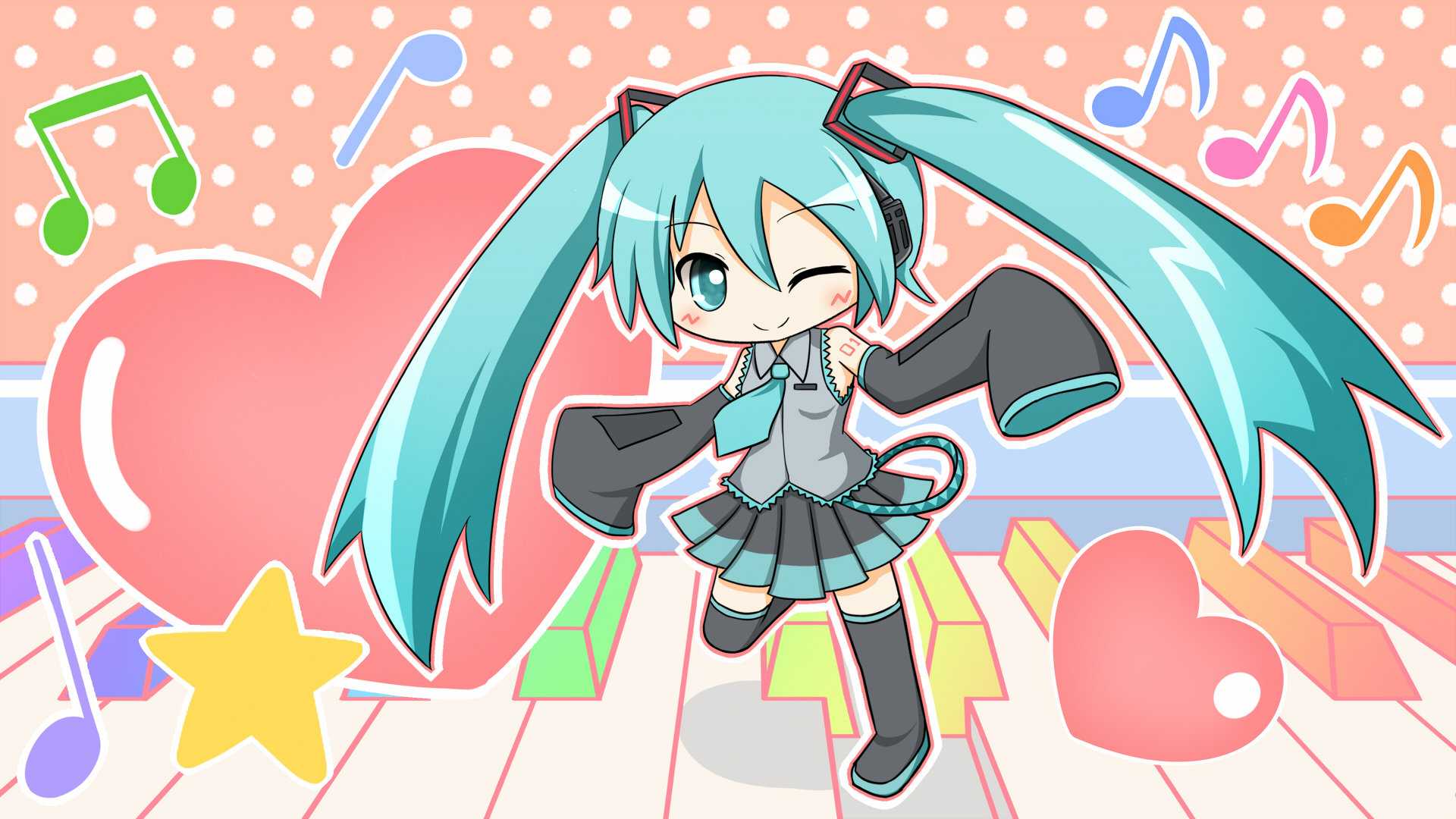 Chibi Miku Wallpapers - Top Free Chibi Miku Backgrounds - WallpaperAccess