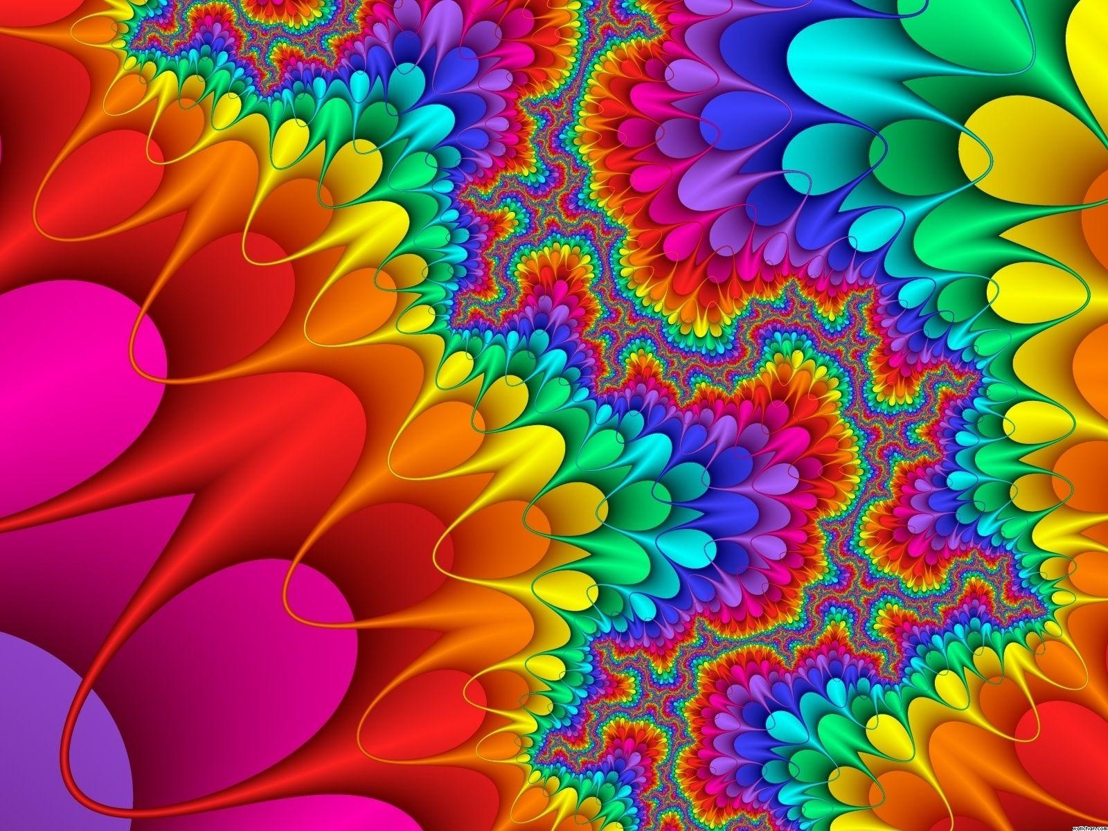 Rainbow Fractal Wallpapers - Top Free Rainbow Fractal Backgrounds ...