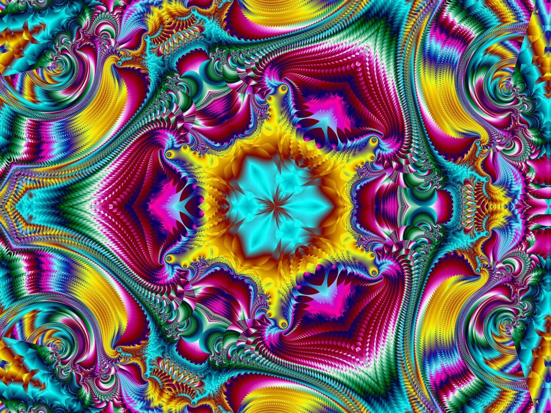 Rainbow Fractal Wallpapers - Top Free Rainbow Fractal Backgrounds ...