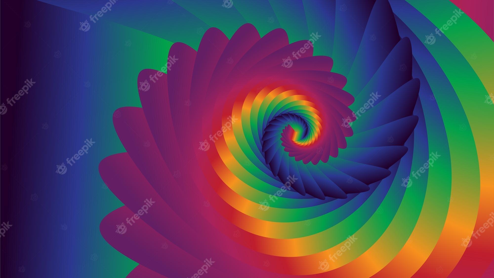 Rainbow Fractal Wallpapers - Top Free Rainbow Fractal Backgrounds ...