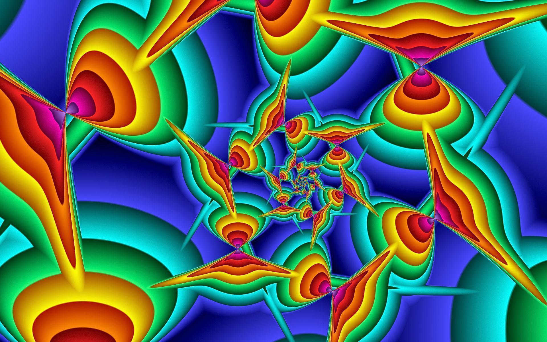 Rainbow Fractal Wallpapers - Top Free Rainbow Fractal Backgrounds ...
