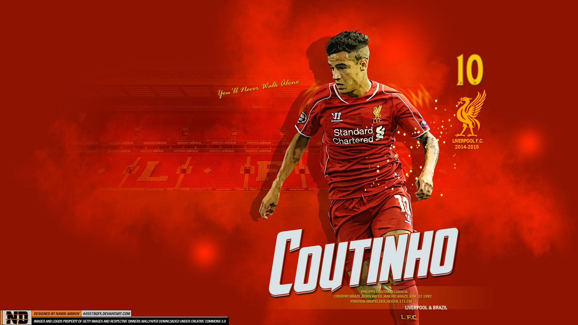 Coutinho Liverpool Wallpapers - Top Free Coutinho Liverpool Backgrounds ...