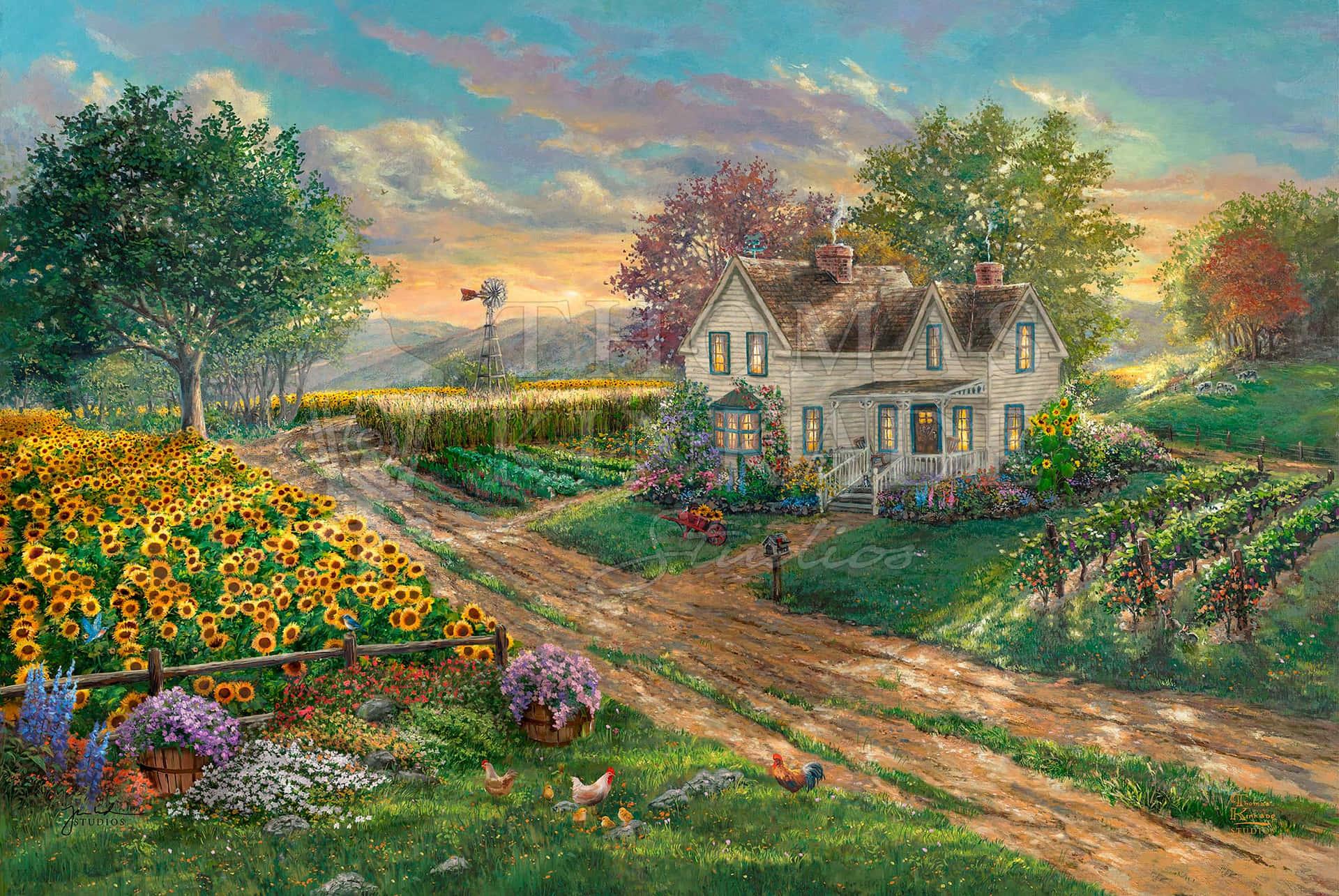 Thomas Kinkade Thanksgiving Wallpapers - Top Free Thomas Kinkade ...