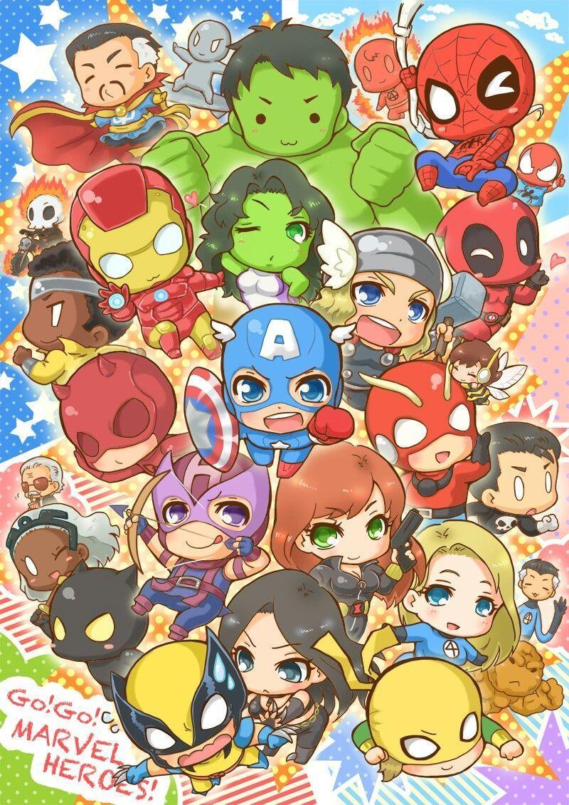 Cute Cartoon Marvel Wallpapers - Top Free Cute Cartoon Marvel ...