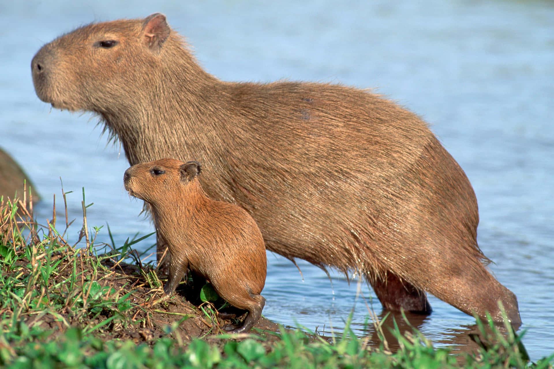 Baby Capybara Wallpapers - Top Free Baby Capybara Backgrounds - WallpaperAccess
