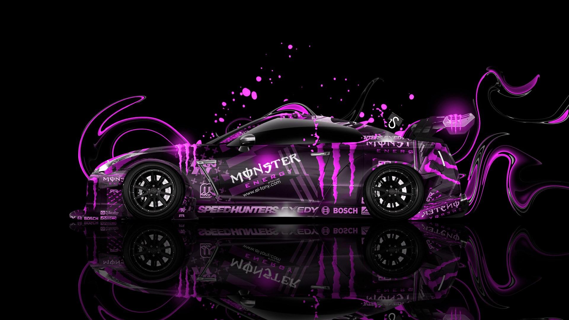 Purple Monster Energy Wallpaper