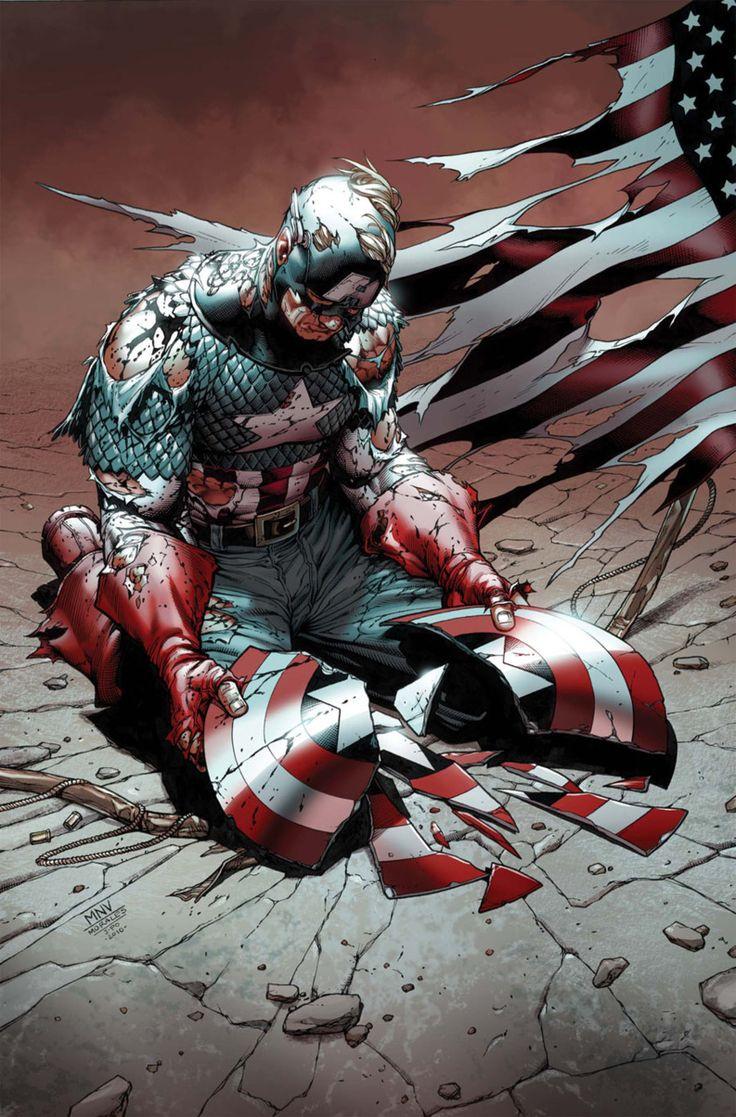 Captain America Broken Shield Wallpapers - Top Free Captain America ...