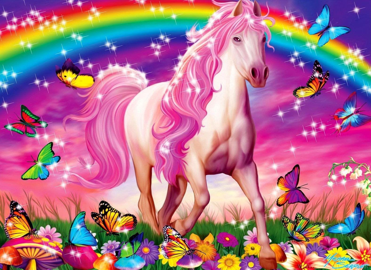 Beautiful Rainbow Unicorn Wallpapers Top Free Beautiful Rainbow