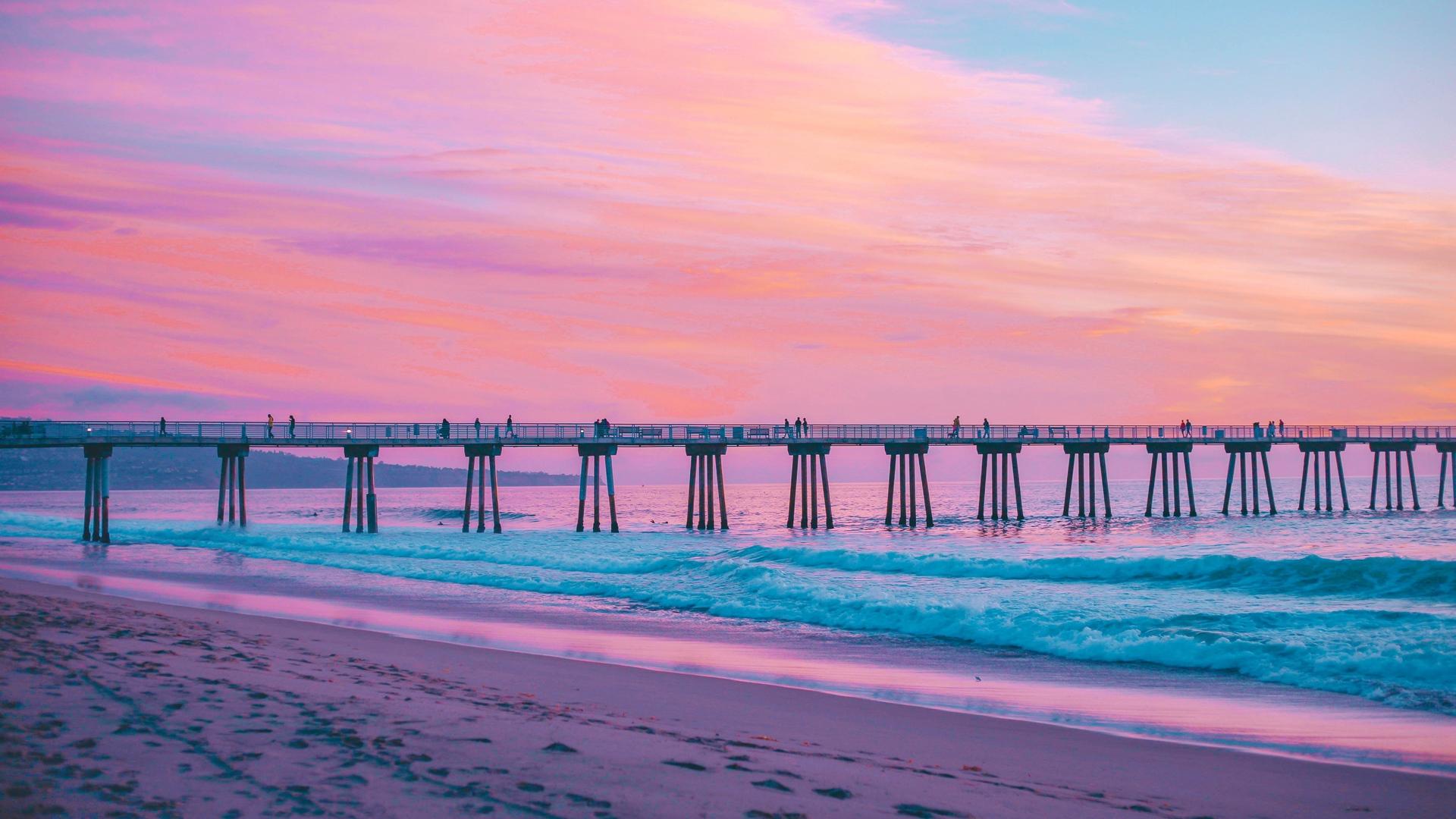 Pier Beach Wallpapers - Top Free Pier Beach Backgrounds - WallpaperAccess