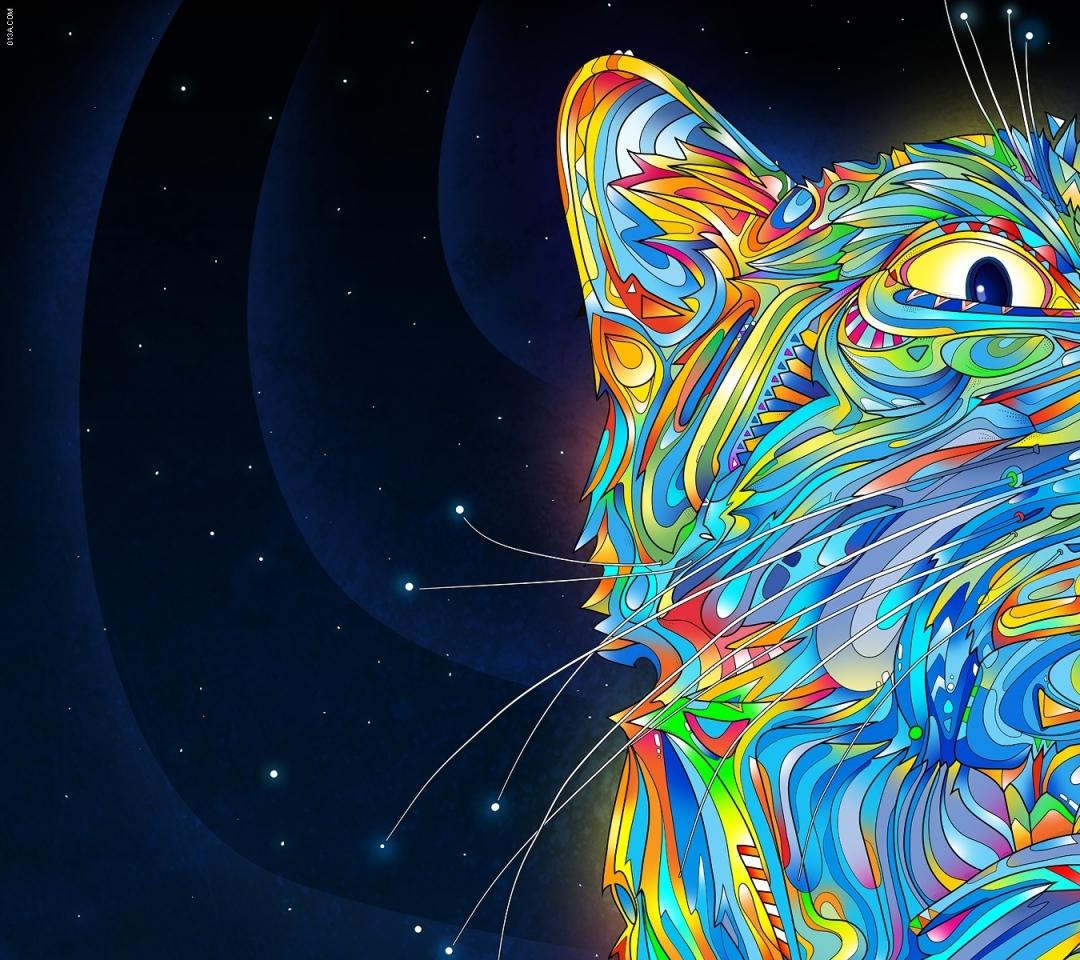Psychedelic Cat Wallpapers - Top Free Psychedelic Cat Backgrounds ...