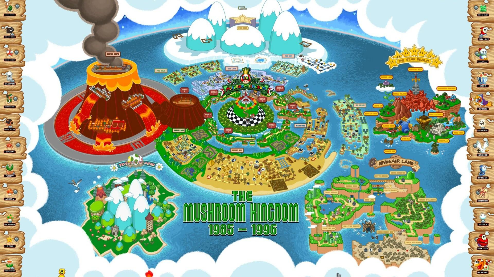 Super Mario World Map Wallpapers - Top Free Super Mario World Map ...