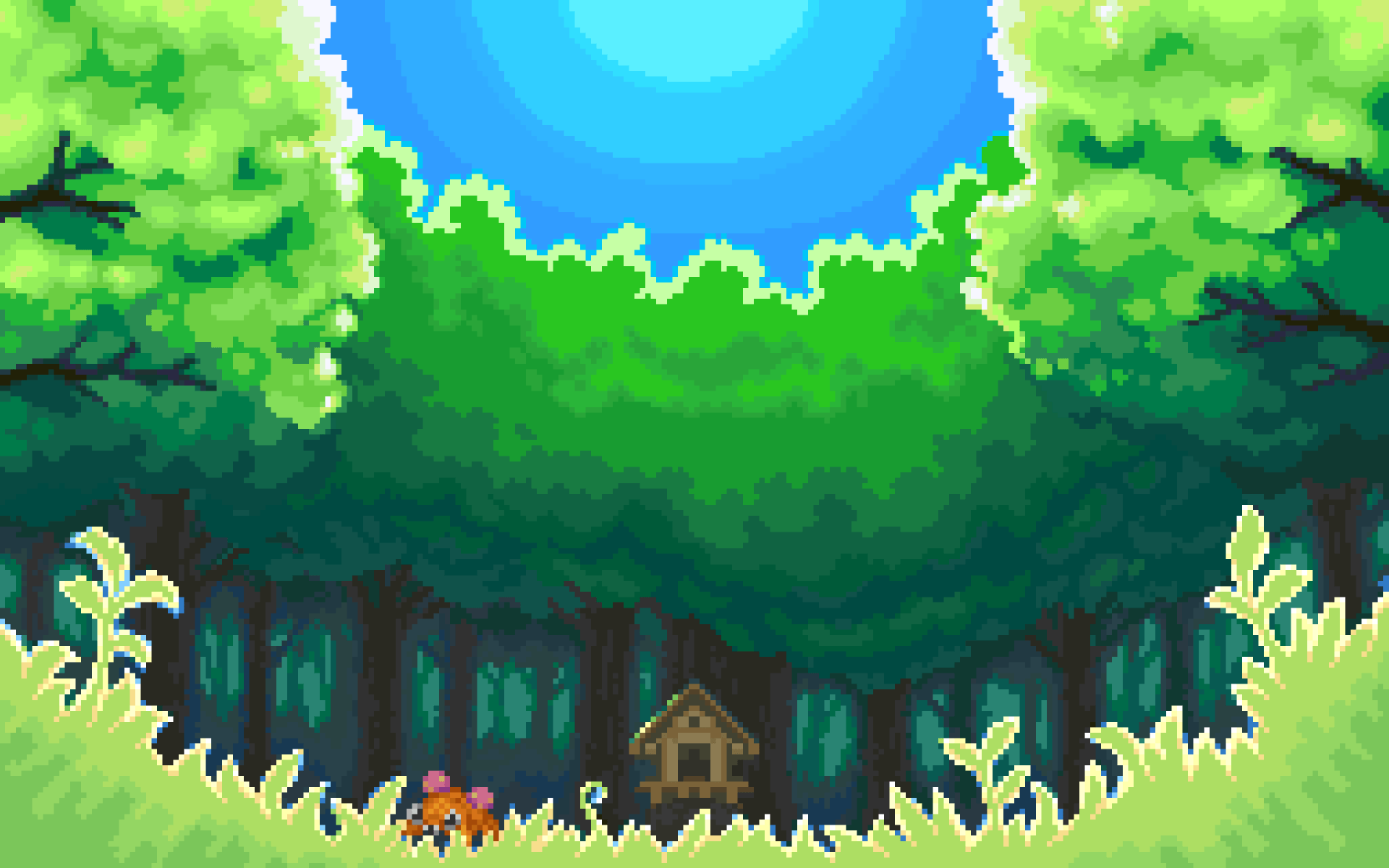 Forest Pixel Art Wallpapers - Top Free Forest Pixel Art Backgrounds ...