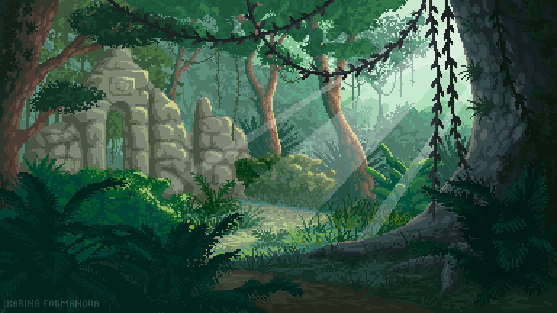 Forest Pixel Art Wallpapers - Top Free Forest Pixel Art Backgrounds ...