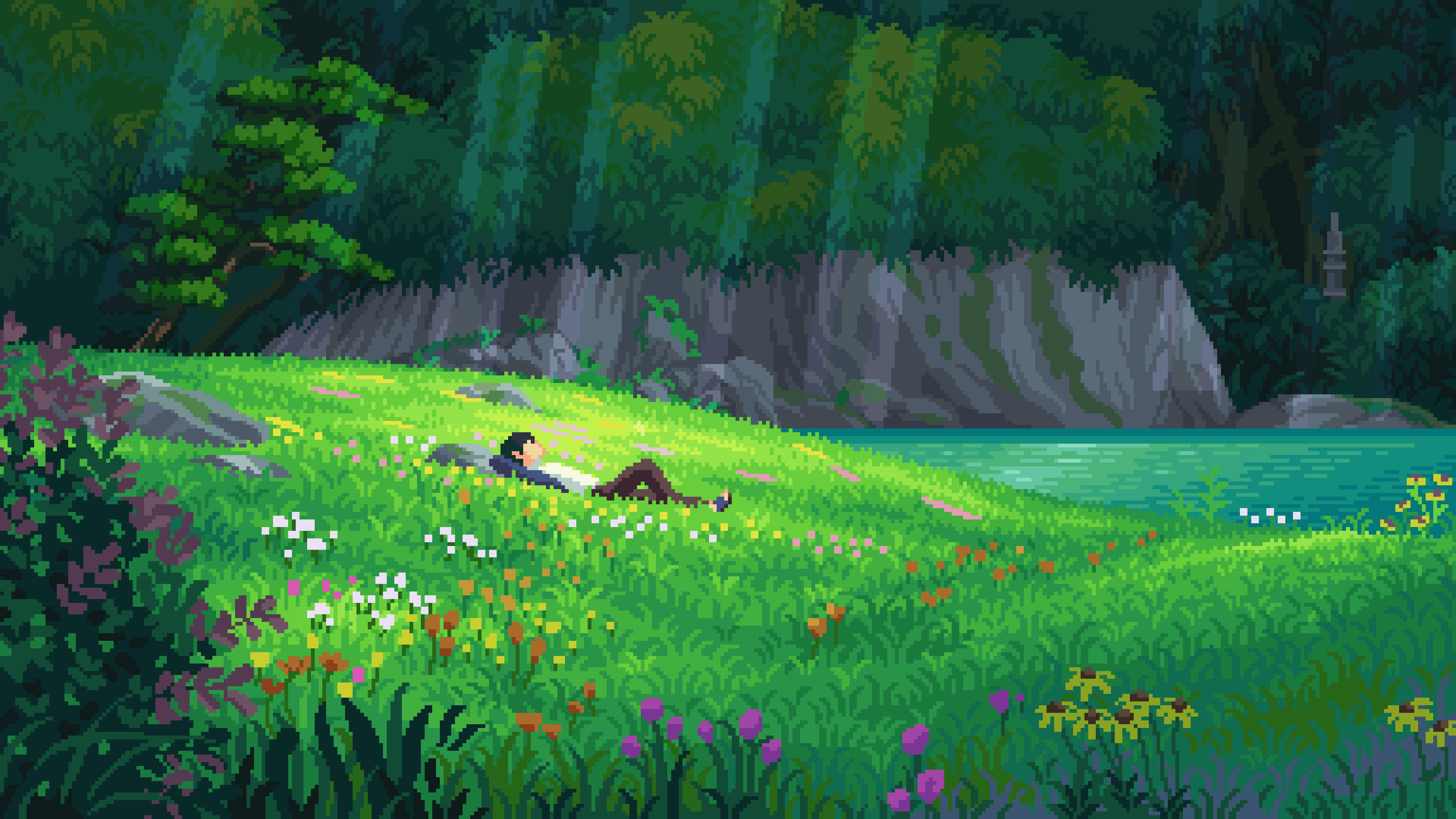 Forest Pixel Art Wallpapers - Top Free Forest Pixel Art Backgrounds ...