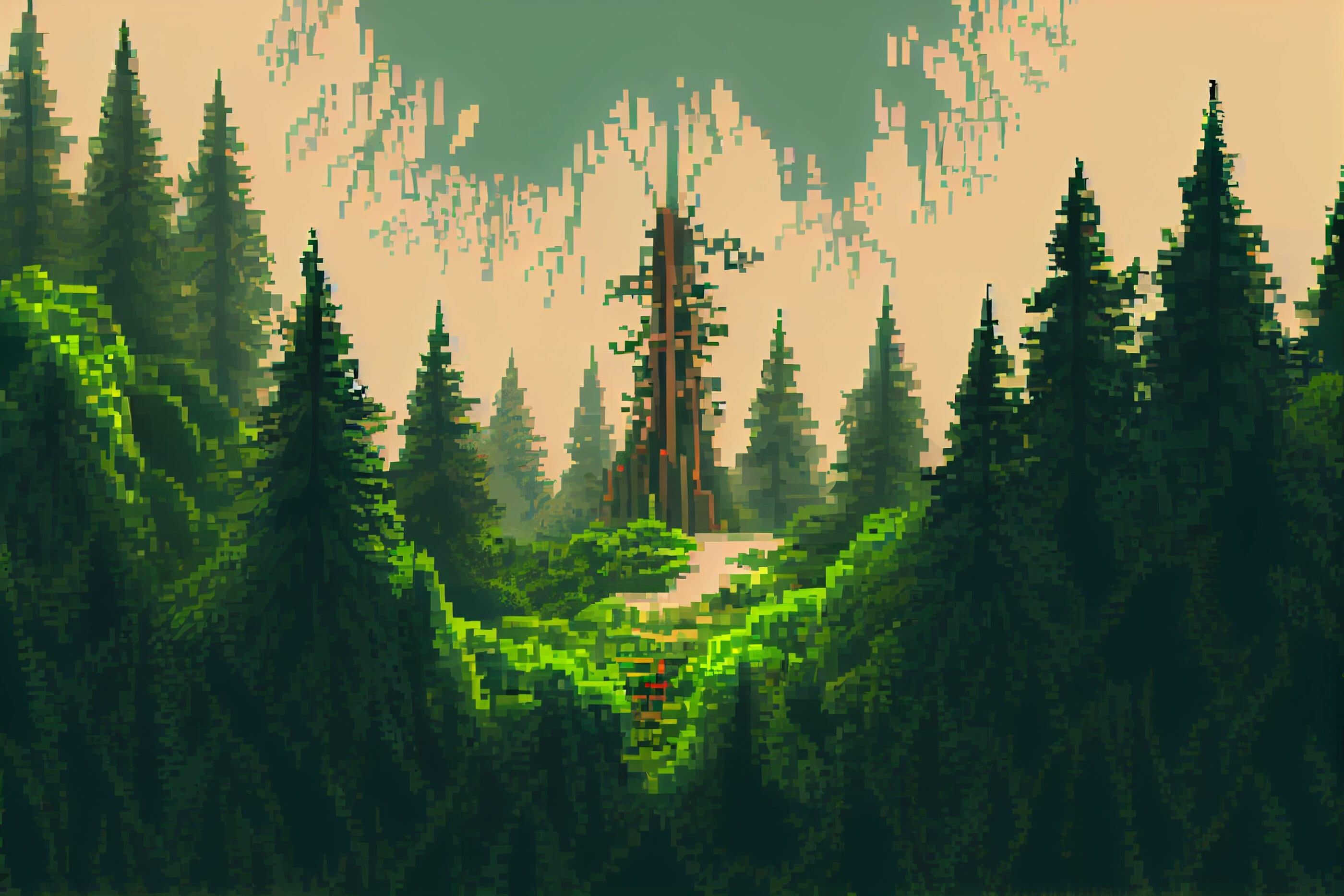 Forest Pixel Art Wallpapers - Top Free Forest Pixel Art Backgrounds ...
