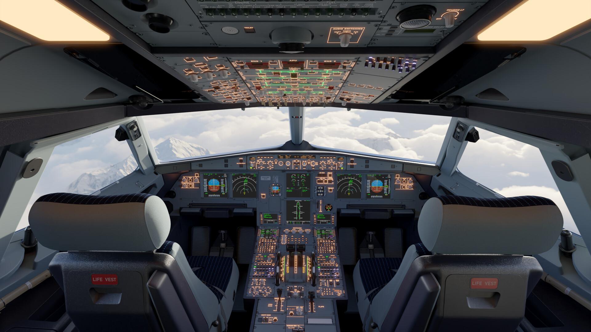 Airbus Cockpit Wallpapers Top Free Airbus Cockpit Backgrounds