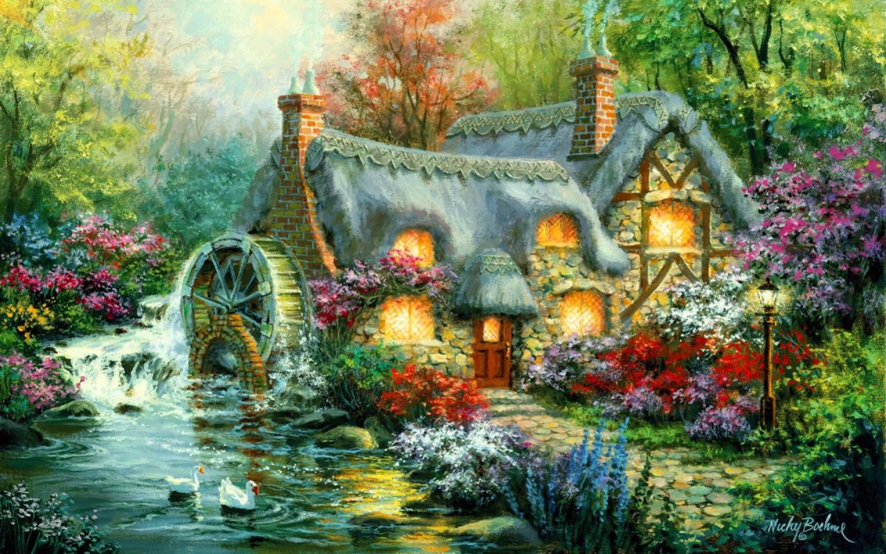 Water Mill Wallpapers - Top Free Water Mill Backgrounds - WallpaperAccess