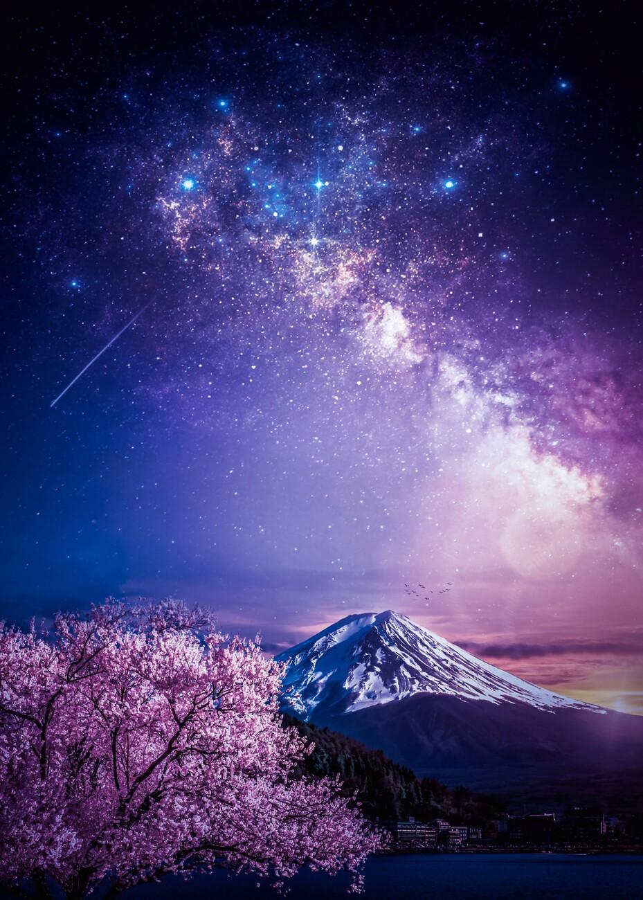 Mount Fuji Purple Wallpapers - Top Free Mount Fuji Purple Backgrounds ...