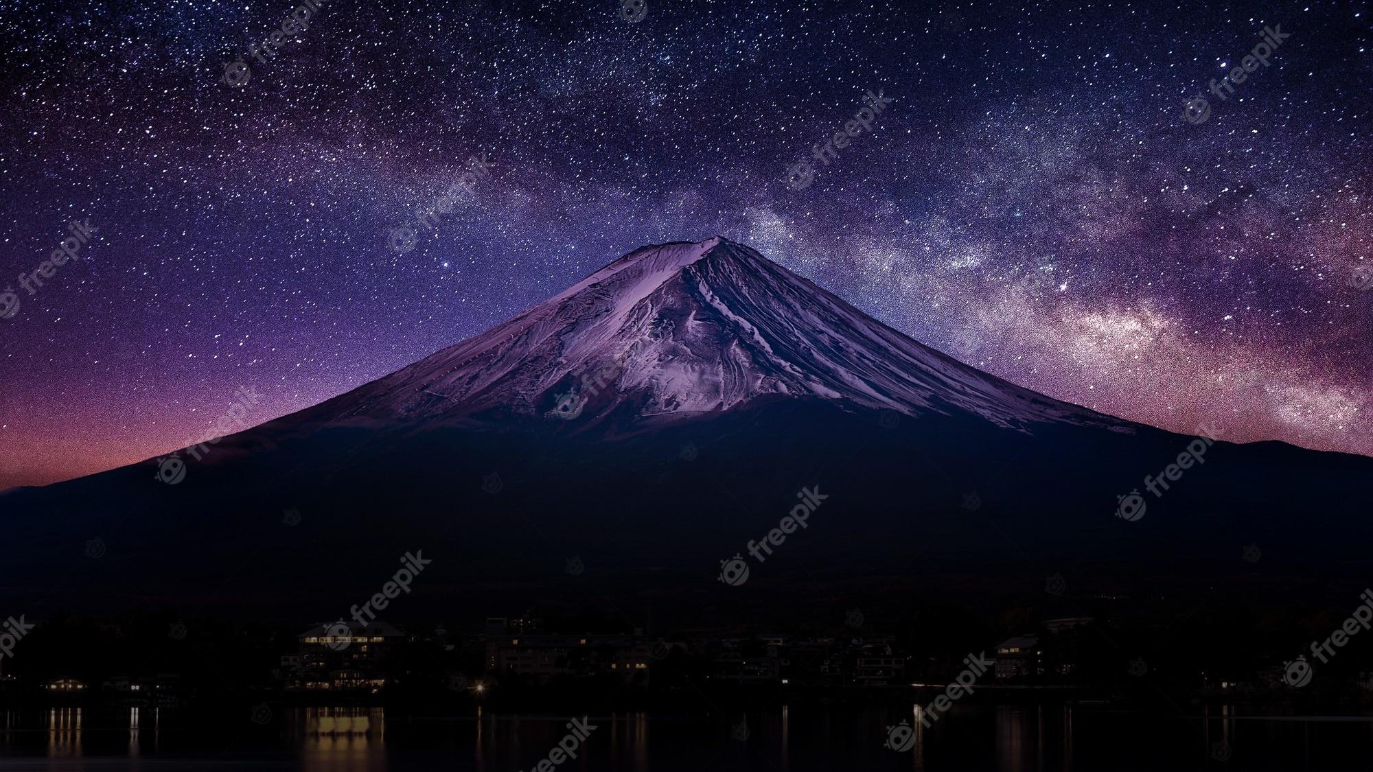 Mount Fuji Purple Wallpapers - Top Free Mount Fuji Purple Backgrounds ...