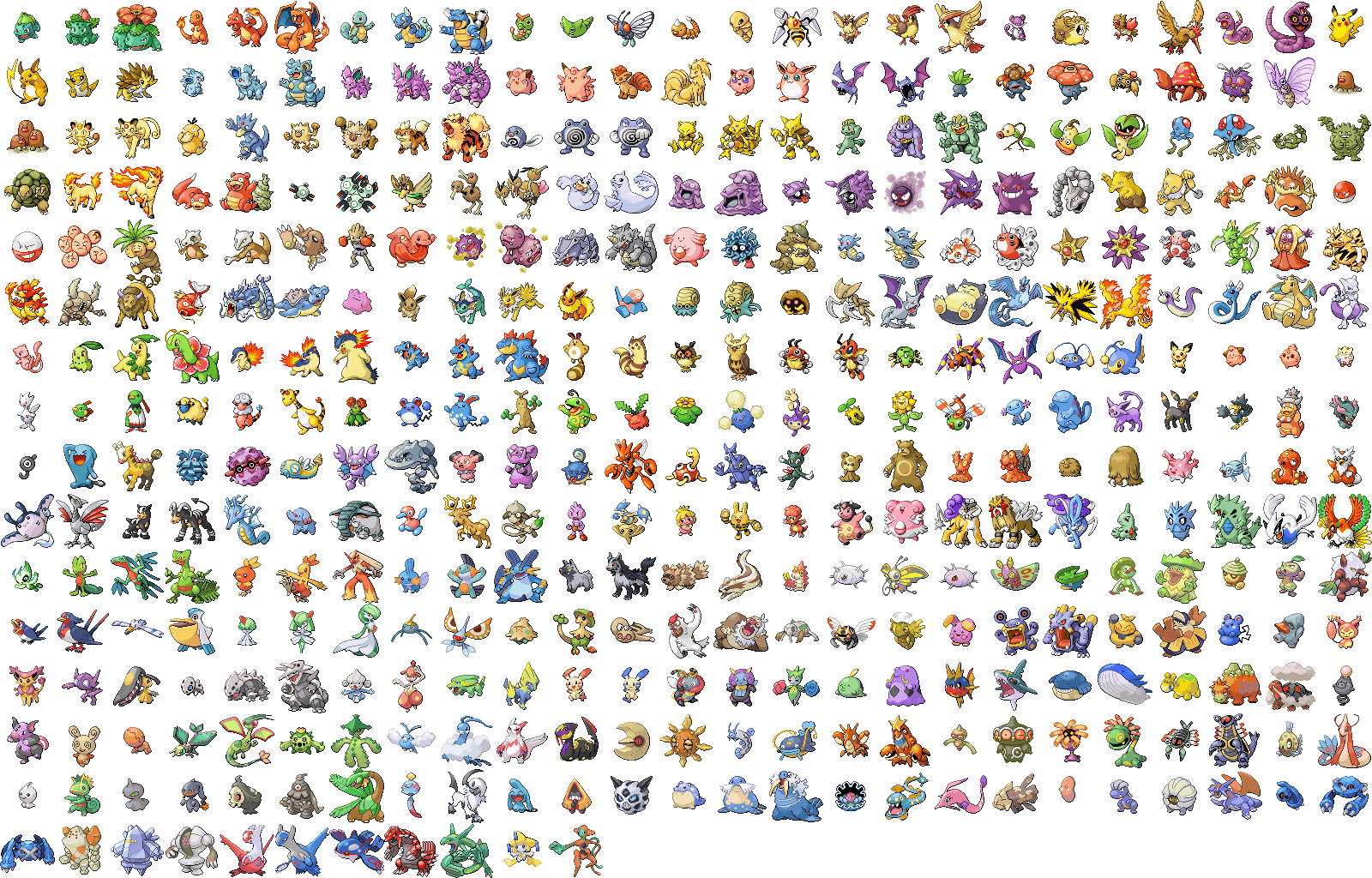 Pokemon Sprite Wallpapers - Top Free Pokemon Sprite Backgrounds ...