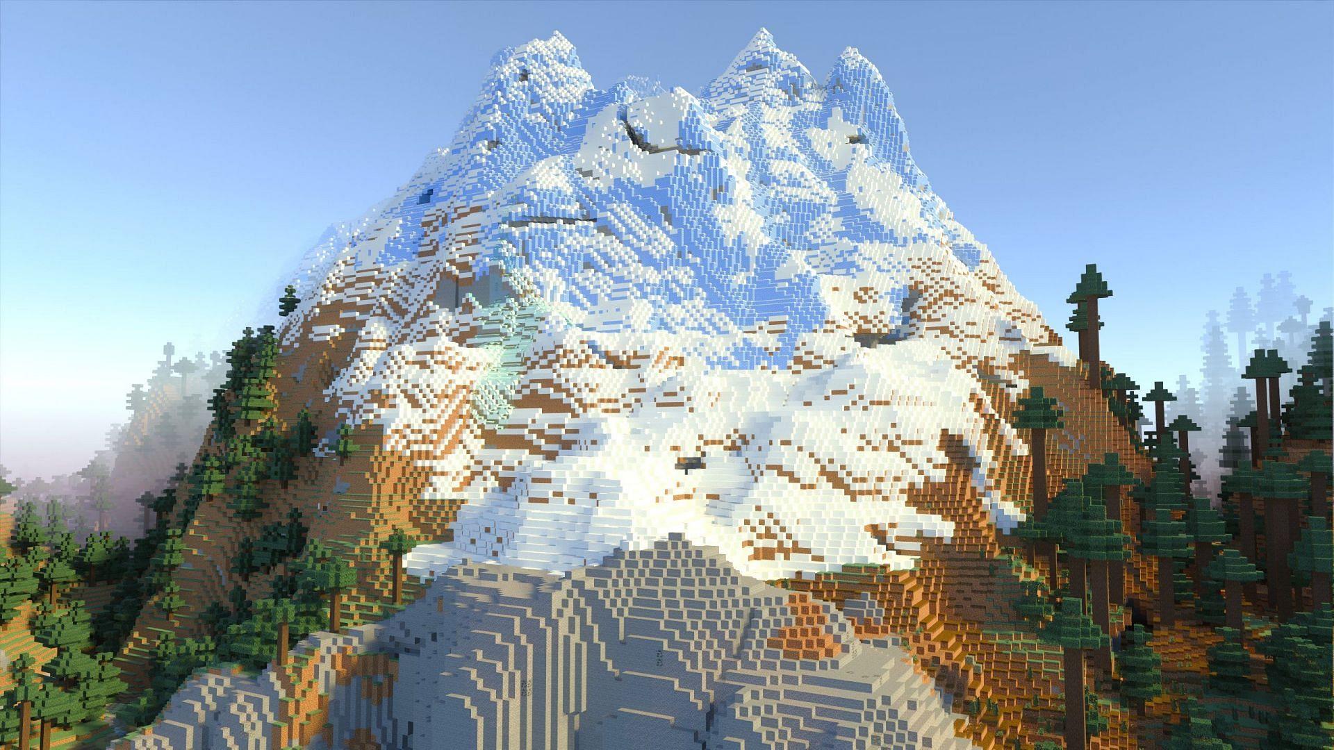 Minecraft Mountain Wallpapers - Top Free Minecraft Mountain Backgrounds ...