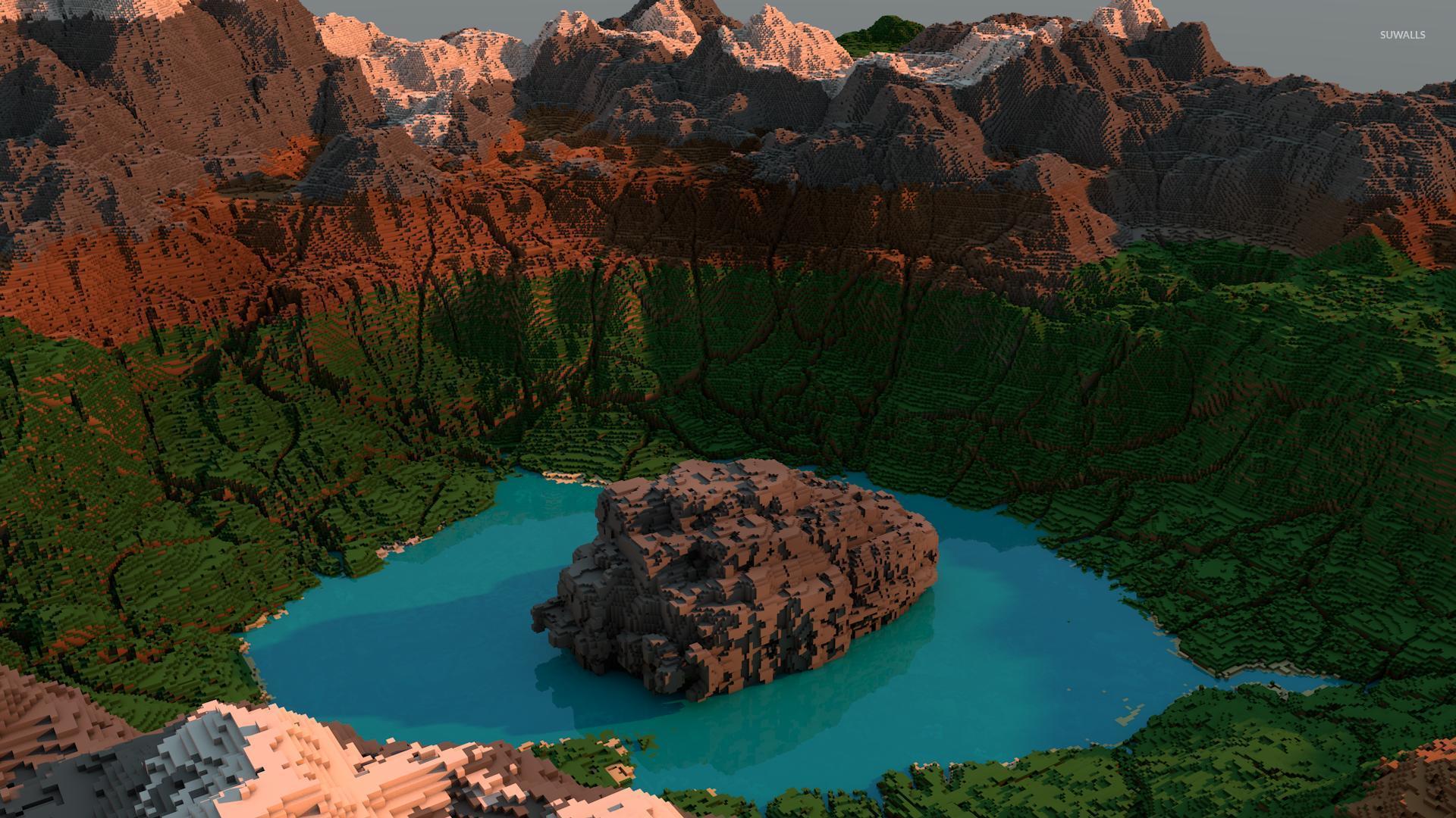 Minecraft Mountain Wallpapers - Top Free Minecraft Mountain Backgrounds ...