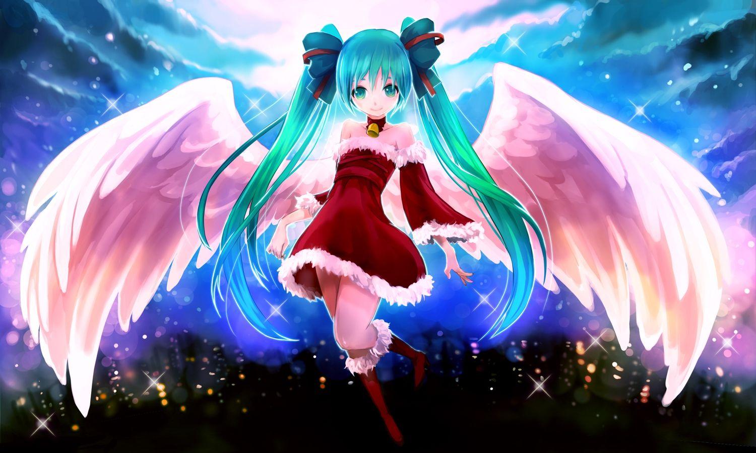 Miku Christmas Anime Wallpapers - Top Free Miku Christmas Anime ...