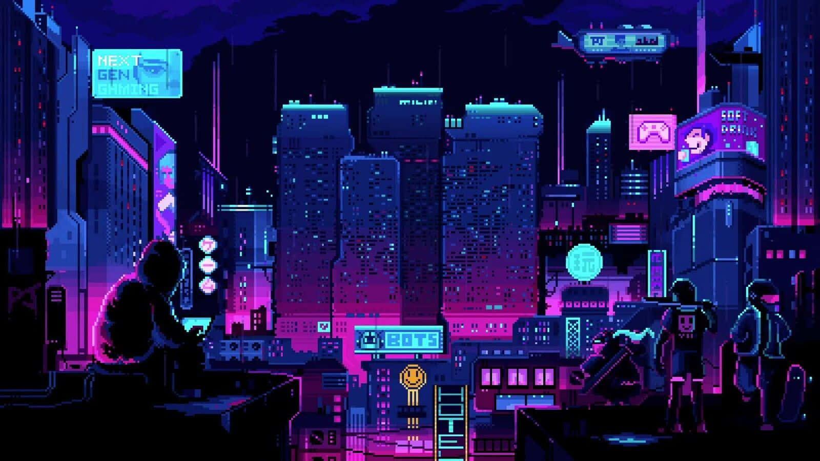 Pixel Art Night Wallpapers - Top Free Pixel Art Night Backgrounds ...
