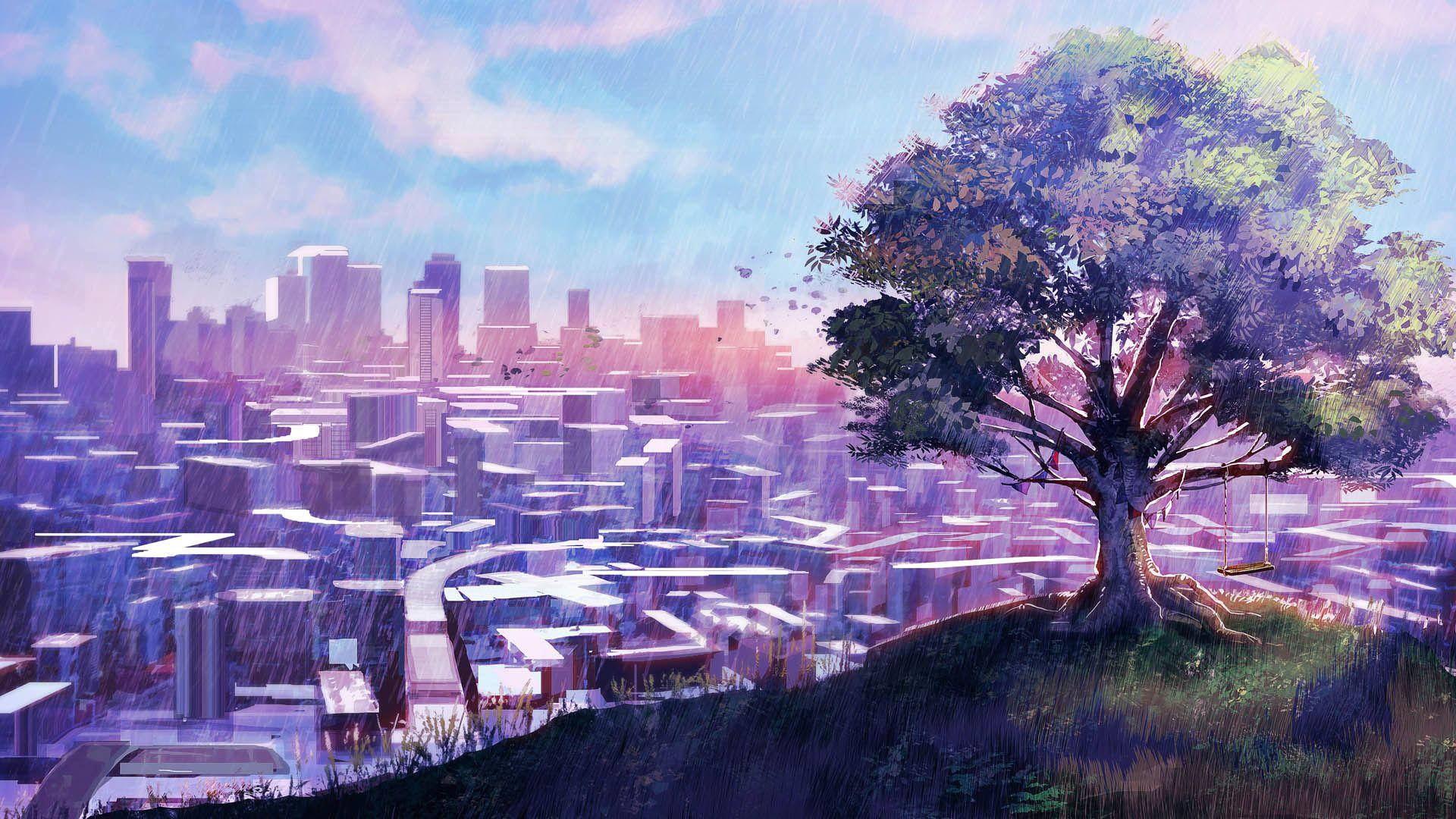 Anime Cityscape Wallpapers Top Free Anime Cityscape Backgrounds