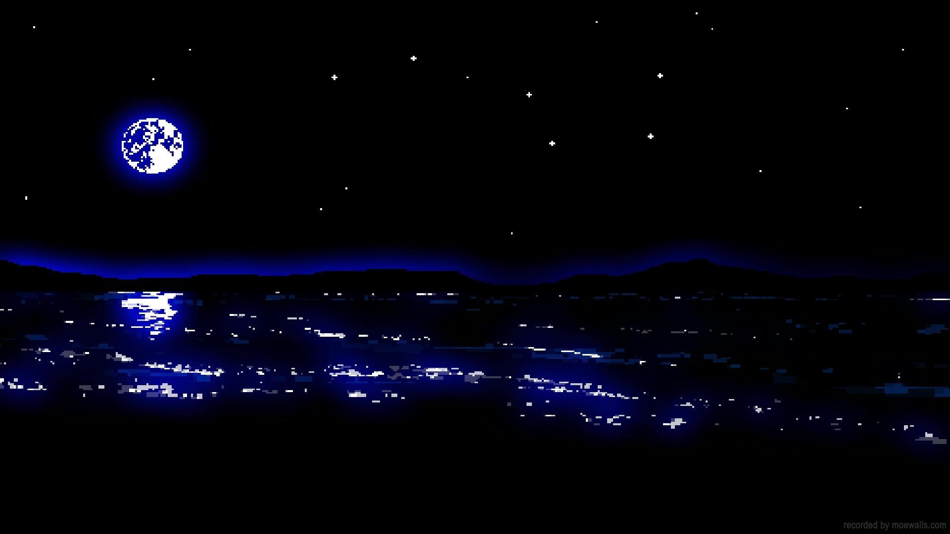 Pixel Moon Wallpapers - Top Free Pixel Moon Backgrounds - WallpaperAccess