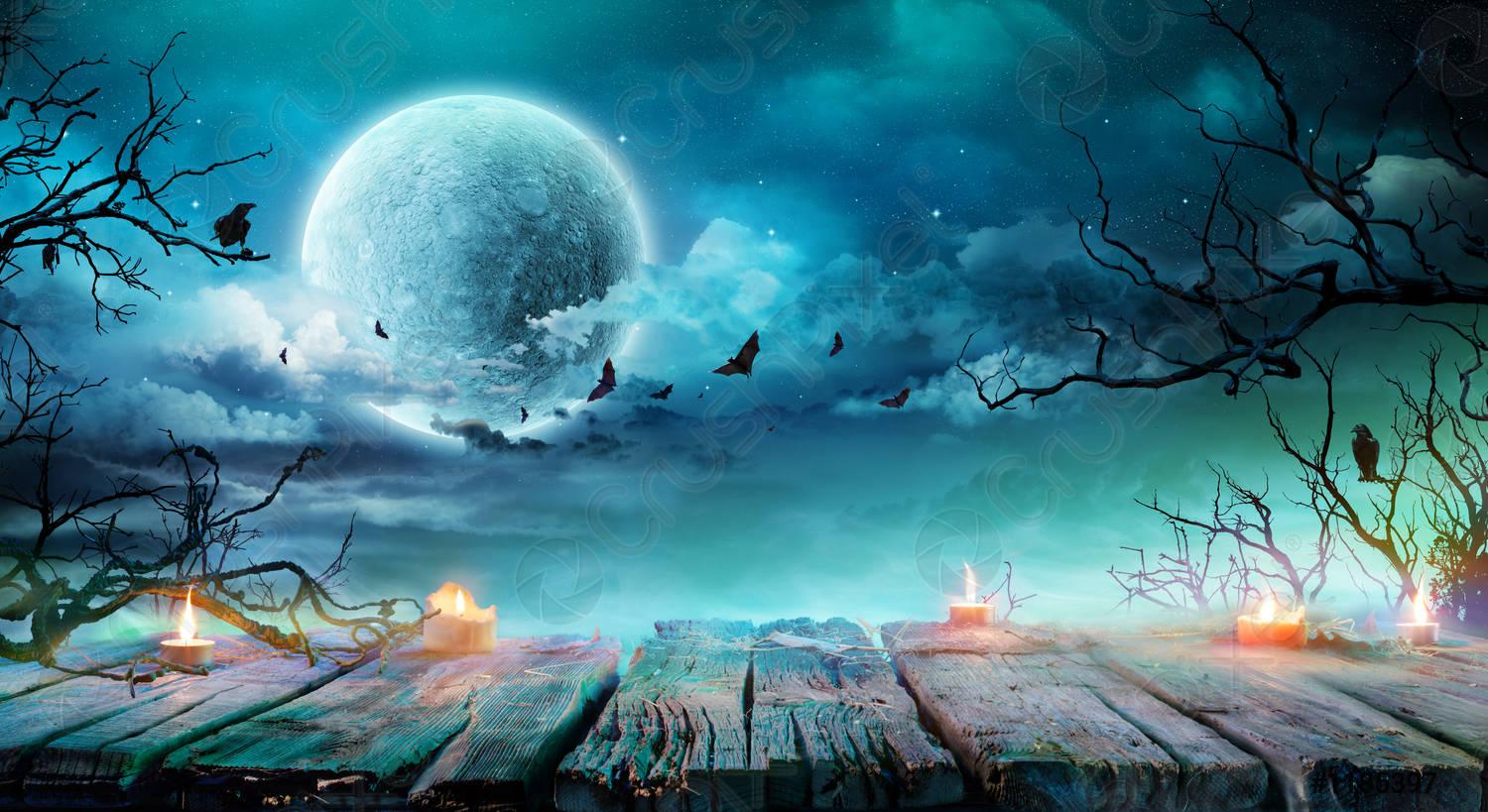 Full Moon Halloween Wallpapers - Top Free Full Moon Halloween ...