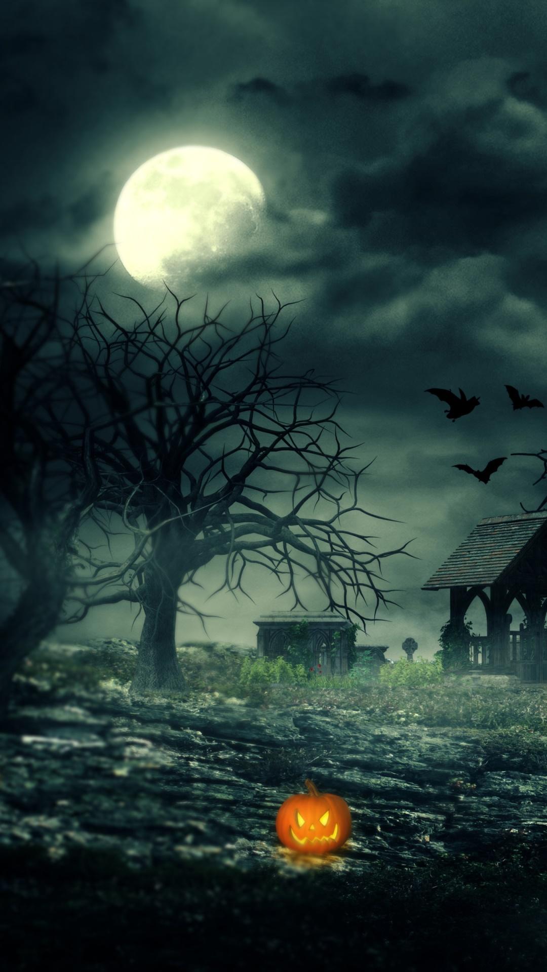 Full Moon Halloween Wallpapers - Top Free Full Moon Halloween ...