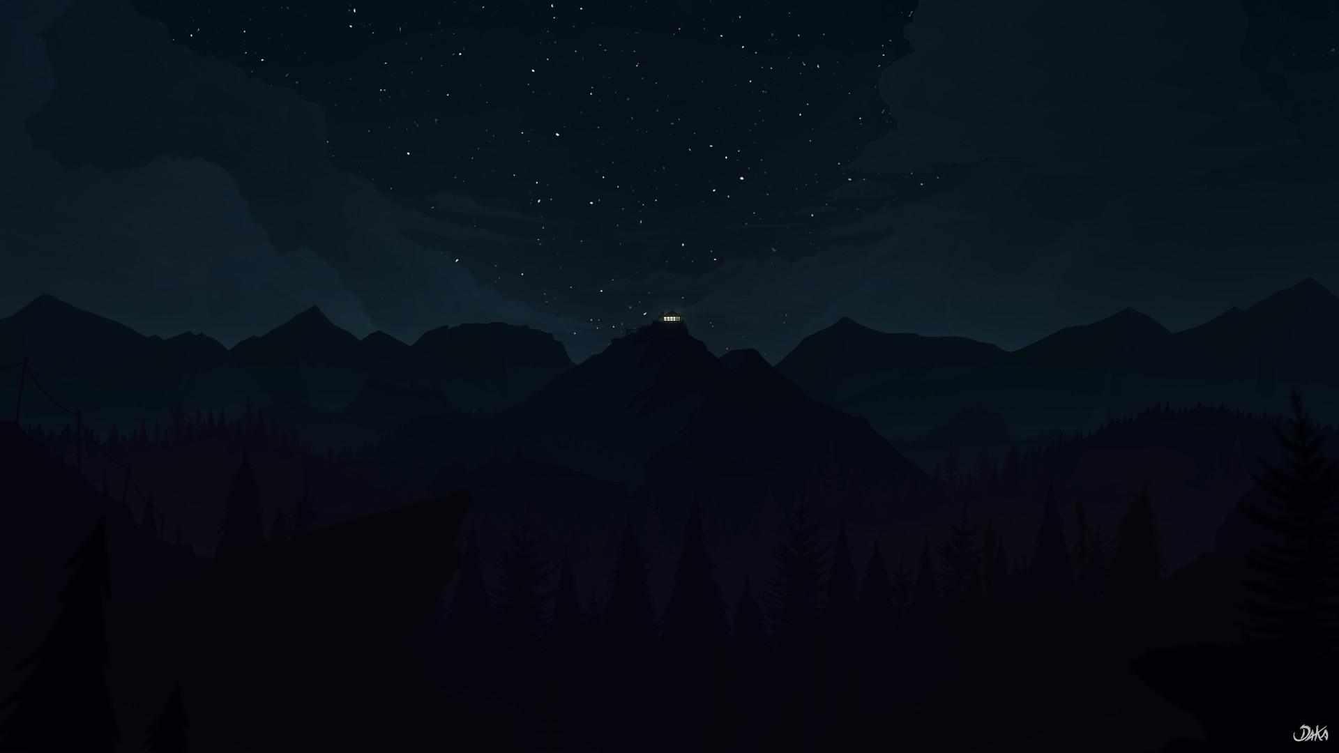 Firewatch Black Wallpapers - Top Free Firewatch Black Backgrounds ...