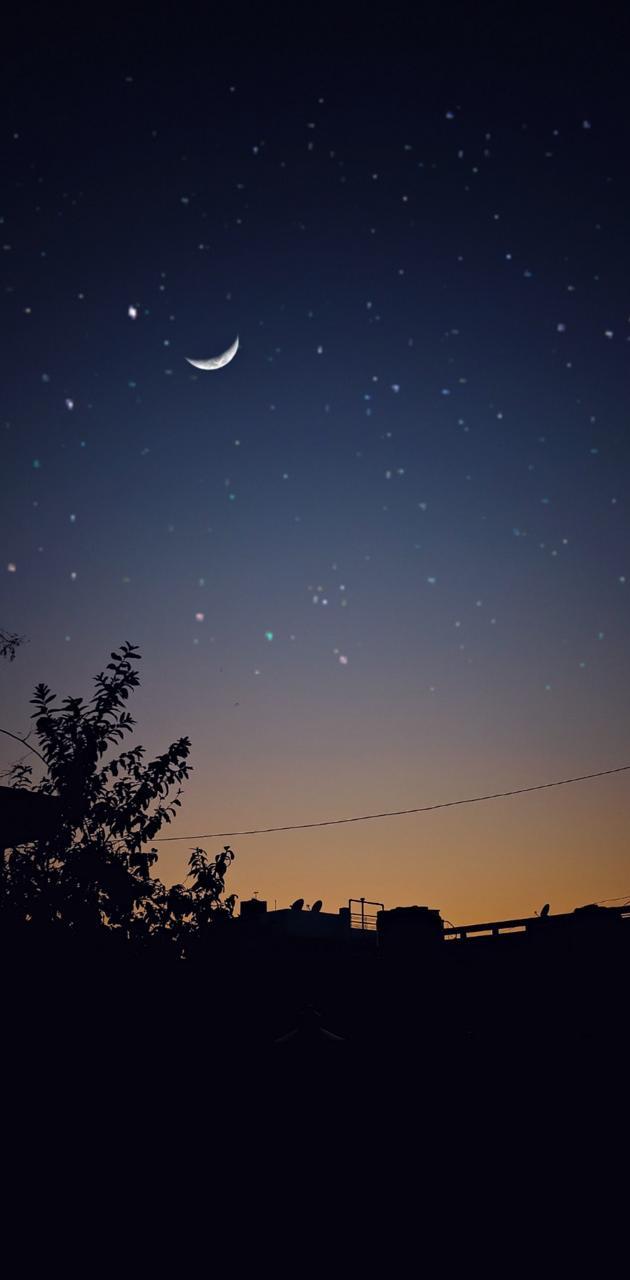 Blue Sky Moon Wallpapers - Top Free Blue Sky Moon Backgrounds ...