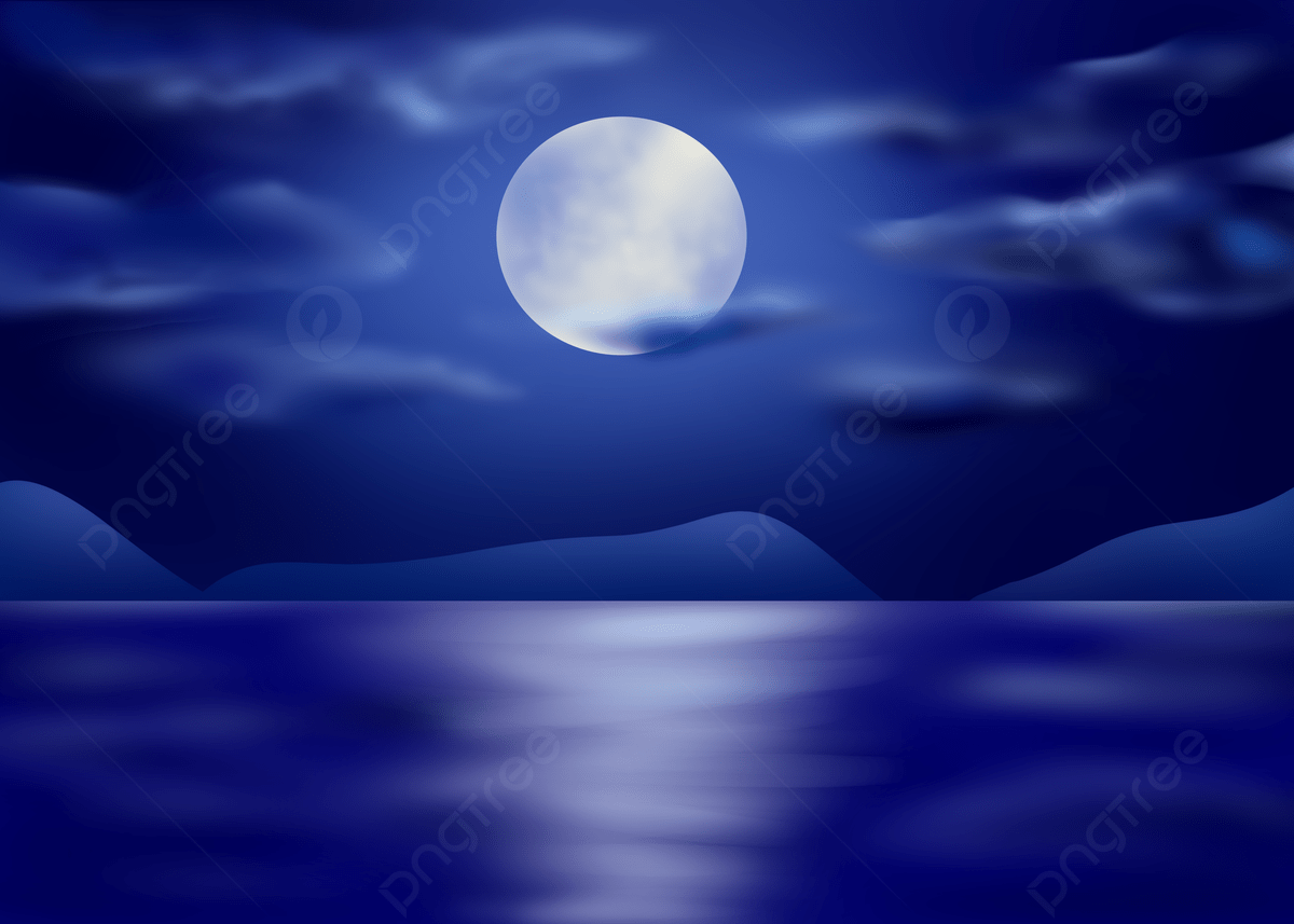 Blue Sky Moon Wallpapers - Top Free Blue Sky Moon Backgrounds ...