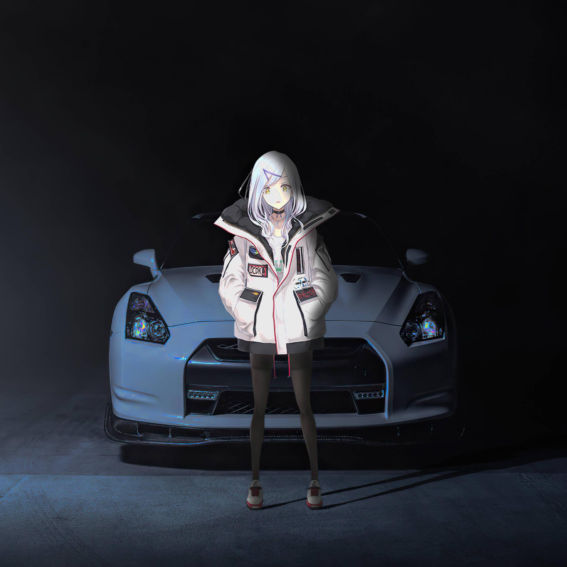 Anime Girl With Car Wallpapers - Top Free Anime Girl With Car ...