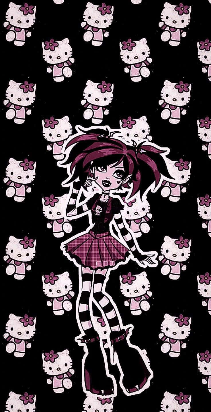 Goth Hello Kitty Wallpapers - Top Free Goth Hello Kitty Backgrounds ...